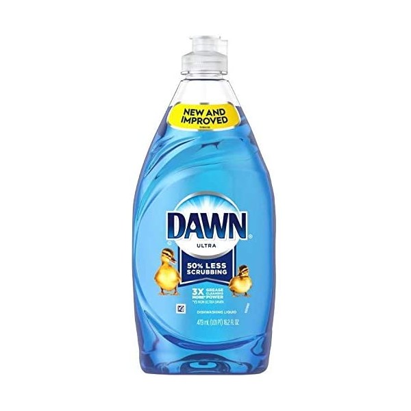 Dawn Ultra Original Dish Detergent Liquid Blu Plastic Squeeze Btl Rp ...