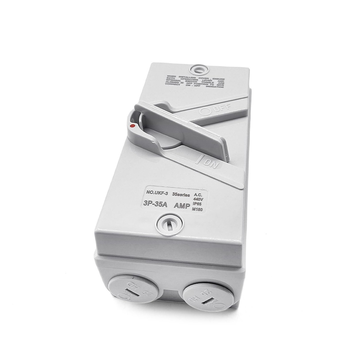 Meyffon 35A 440V Enclosed Motor Disconnect Switch 3 Pole Safety ...