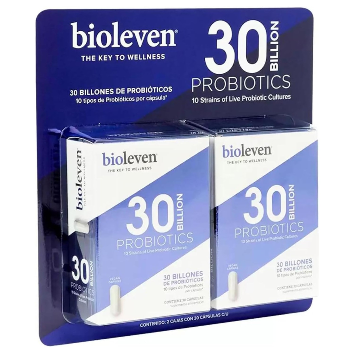Probióticos Bioleve By Gaero Shop - 30 Billones UFC, 10 Cepas, Cápsulas ...