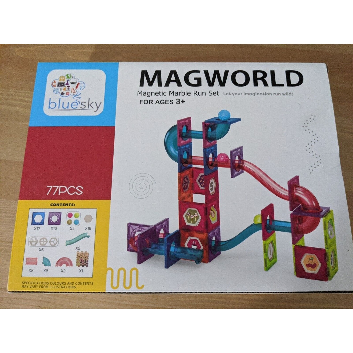 Bluesky Magnetic Marble Run Set, Educational Magnetic Marble Run, STEAM ...