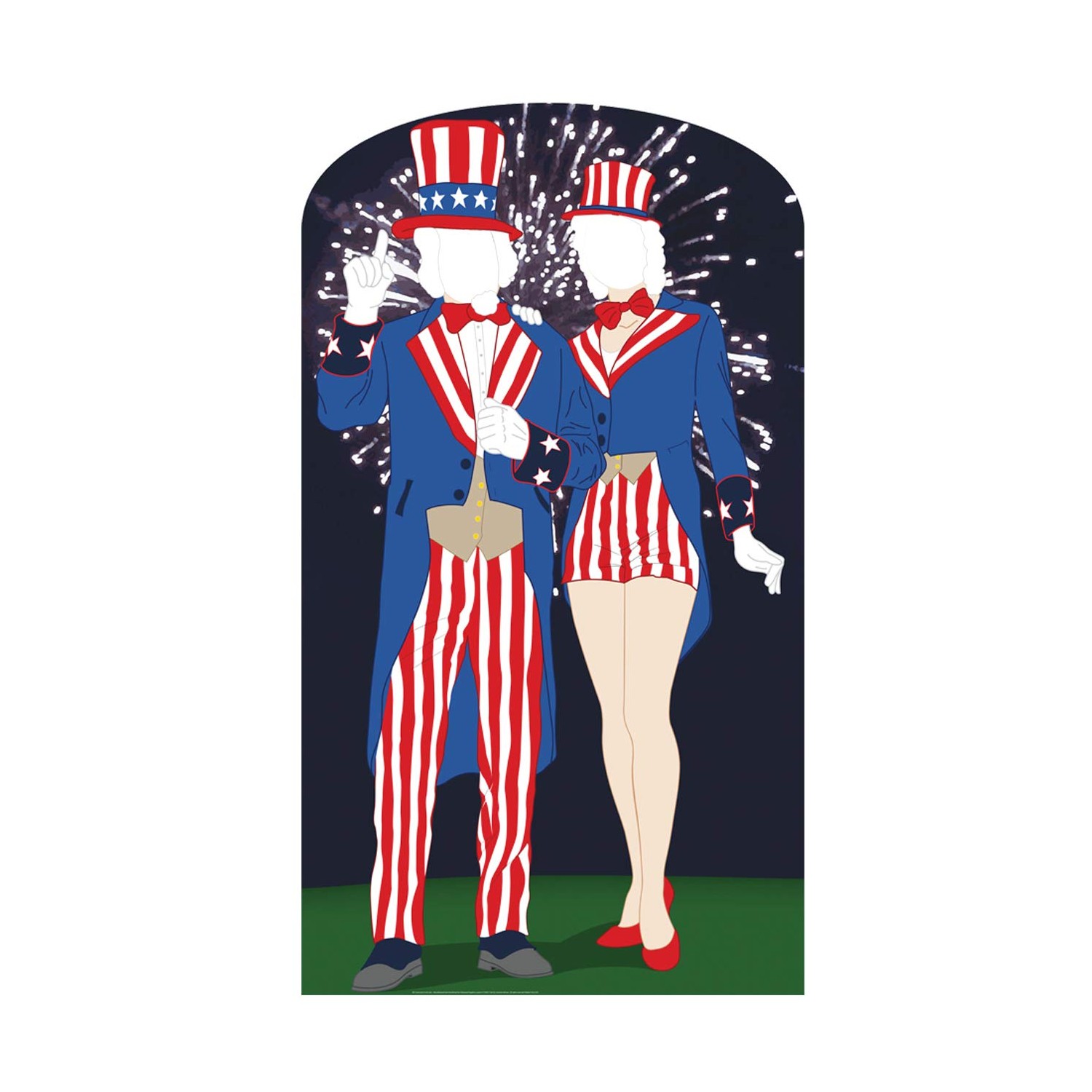 Advanced Graphics Aunt and Uncle Sam Stand-in Life Size Cardboard ...