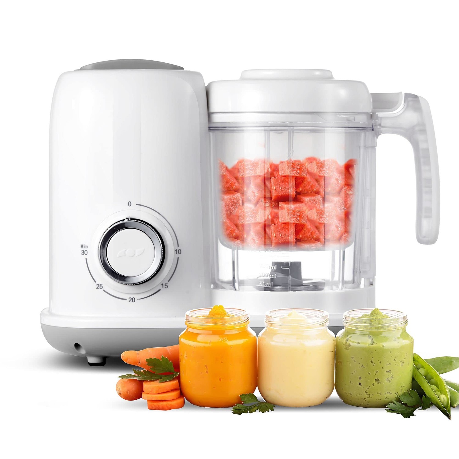 AMZBABYCHEF Baby Food Maker, 4 in 1 Baby Food Processor and Steamer ...