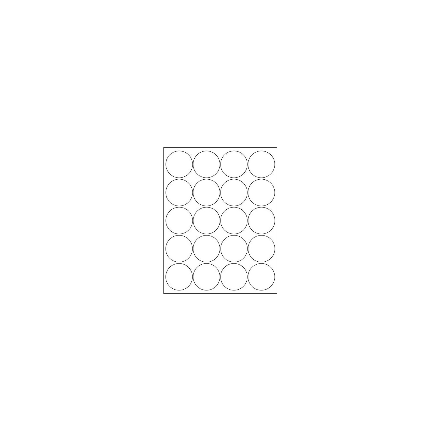 Royal Green Round Label 2 inch Printable Stickers Sheets for Laser and ...