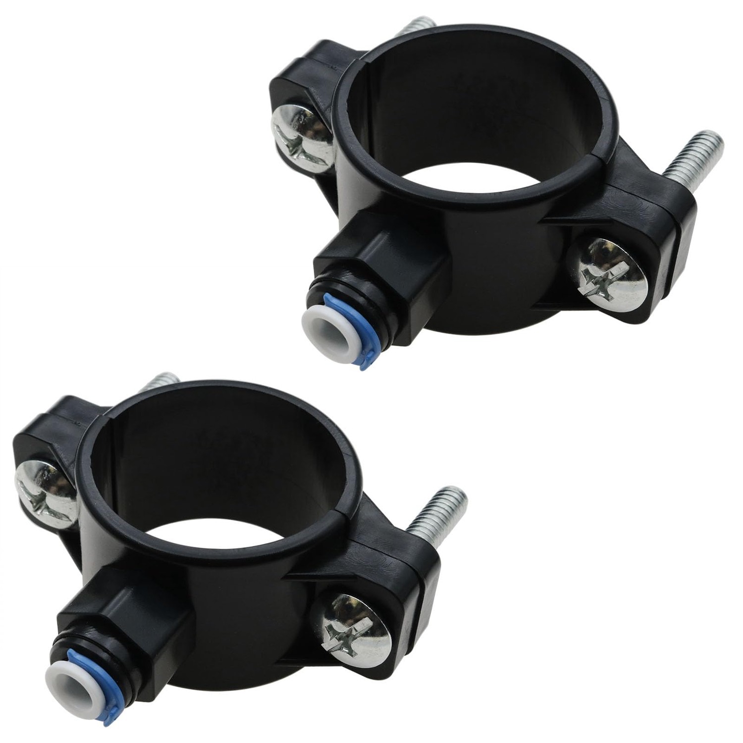 sunnates 2 Pack Drain Saddle Valve with 1/4" Quick Connection Water ...