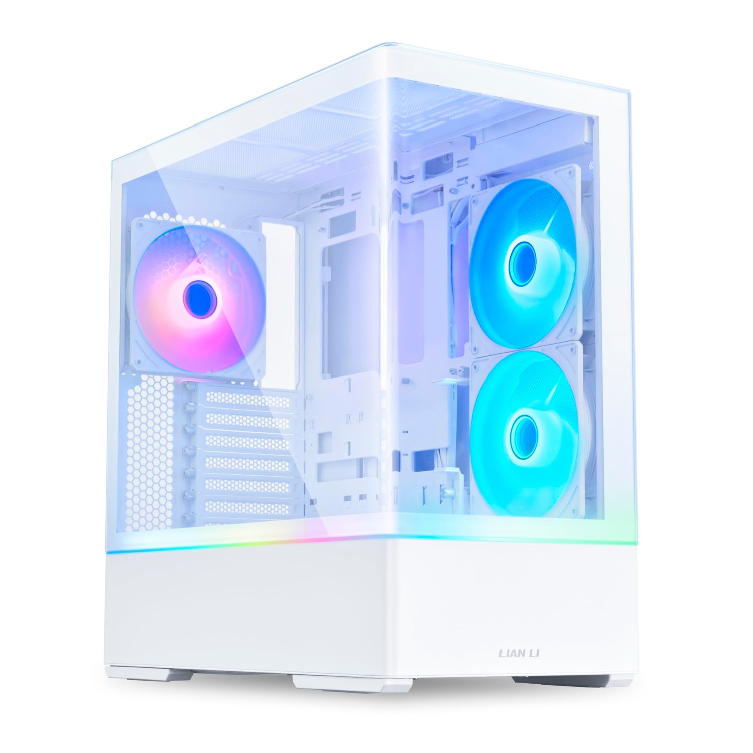 LIAN LI Mid-Tower ATX PC Case, 3 x 140mm ARGB Fans, Chassis with Front ...