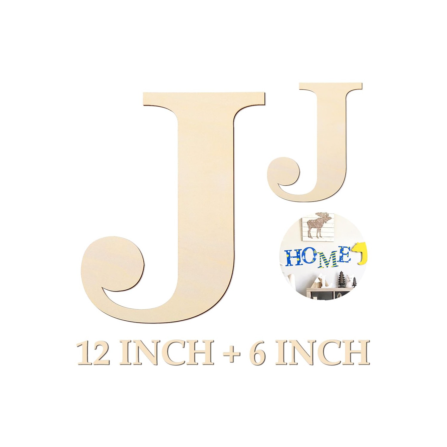 Large Wooden Letters 12 inch Wood Letters for Crafts Projects Small ...