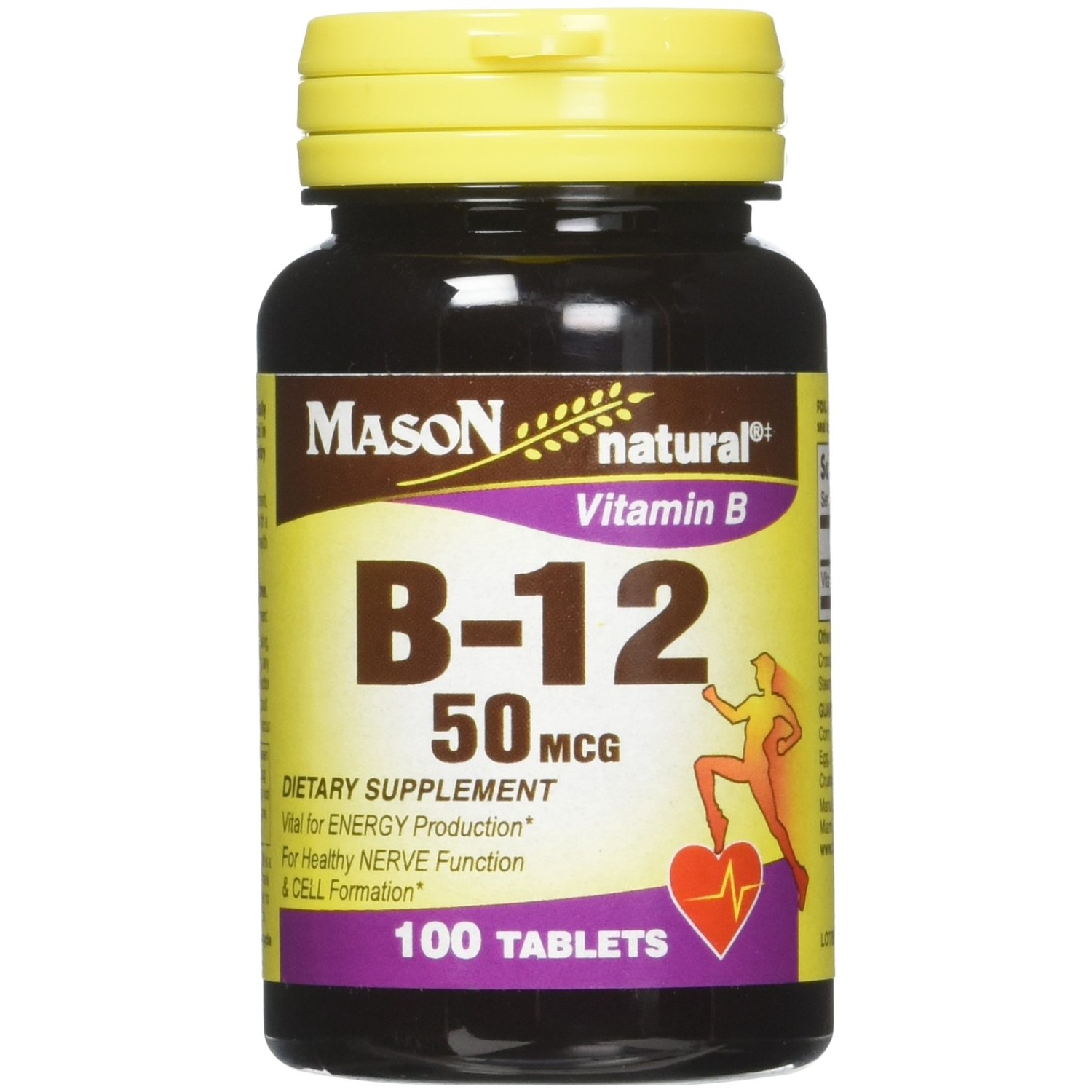 Mason Natural Vitamin B12 50 mcg with Calcium - Healthy Conversion of ...