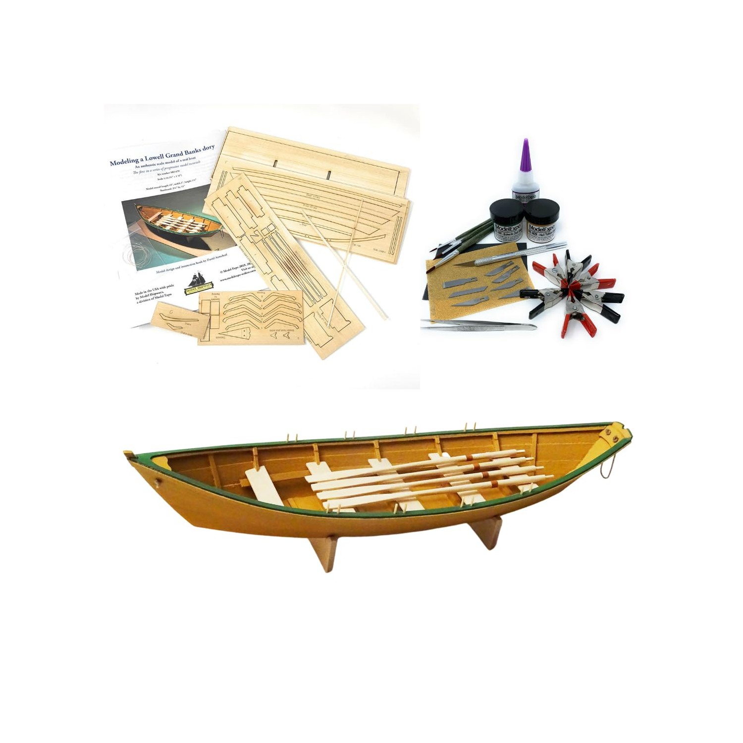 Model Shipways | Lowell Grand Banks Dory 1:24 Wooden Model Ship Kit ...