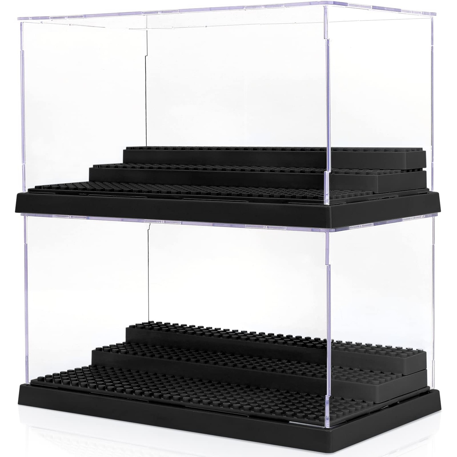 Mlikero 2 Pack Display Case for Minifigures Action Figures Block ...
