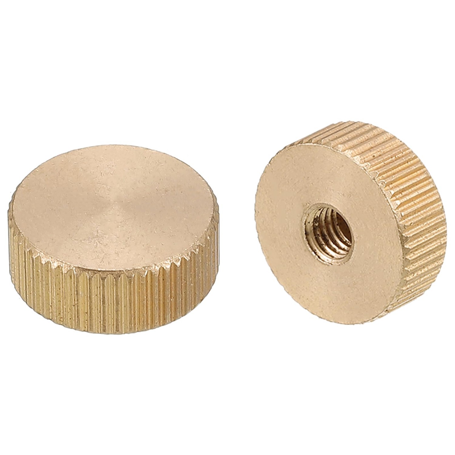QUARKZMAN Knurled Nuts 4 Pieces M5 x D16 mm x H 6 mm Brass Knurled Nut ...