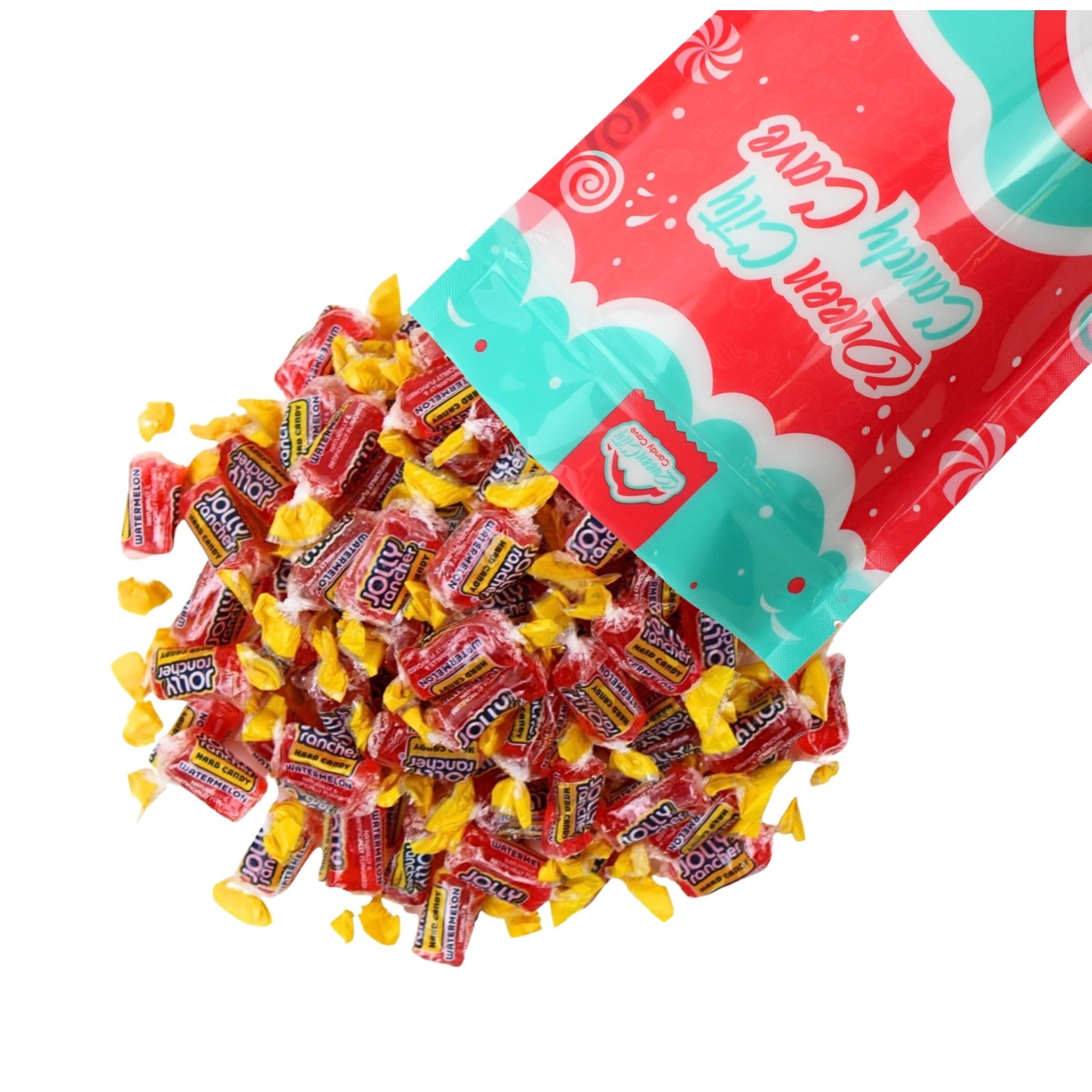 Watermelon Jolly Hard Candy- Individually Wrapped All Pink Watermelon ...