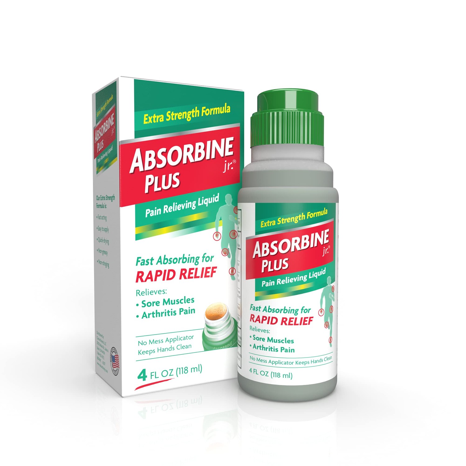 Absorbine Jr. Extra Strength Pain Relieving Liquid, Liquid Pain ...