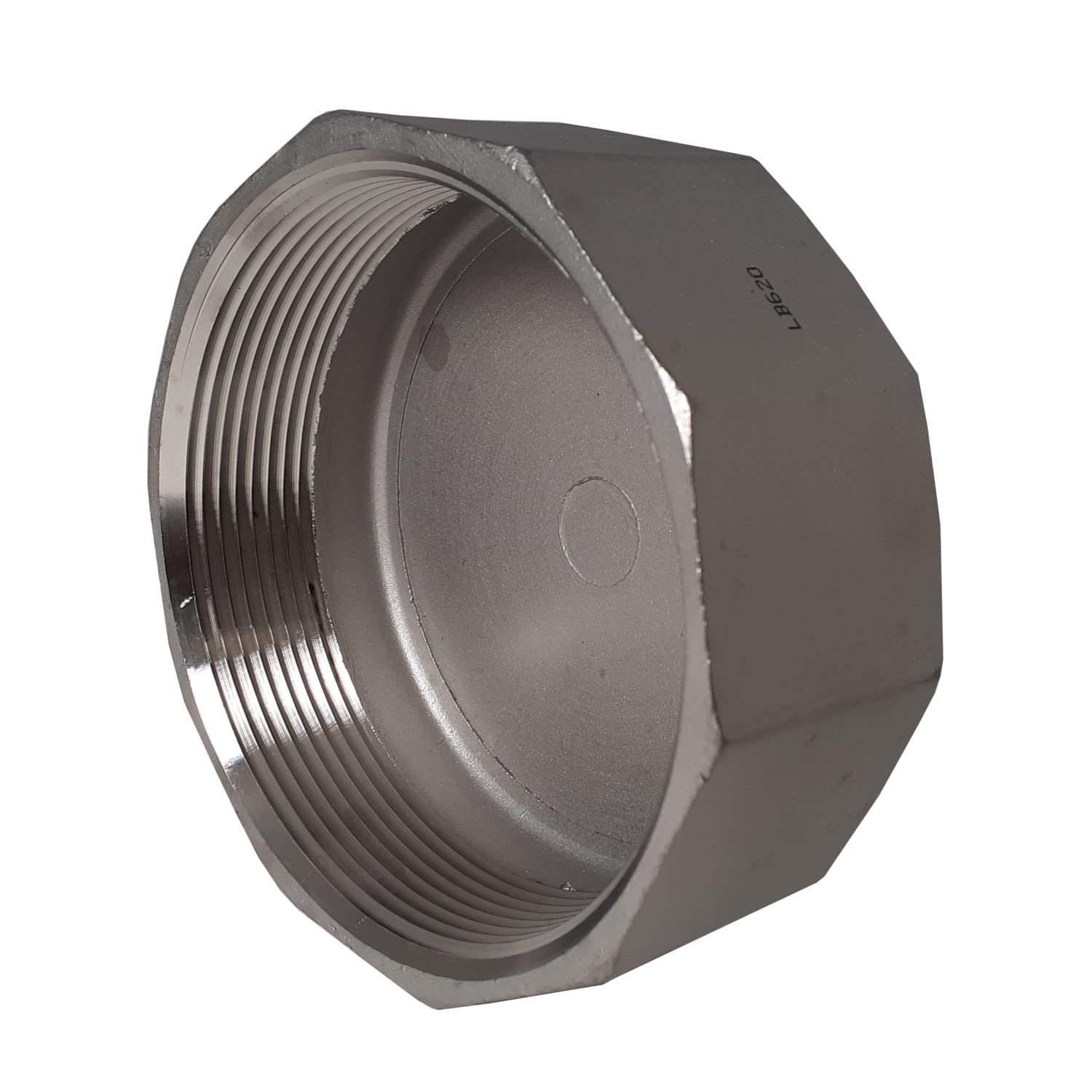 4 Inch NPT Threaded Stainless Steel Cap, 304 SS, 150# - Cast Pipe ...