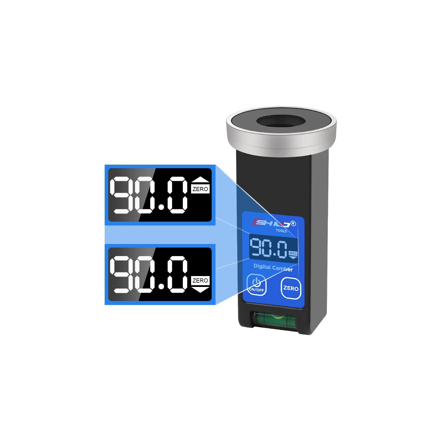 Camber Gauge Digital Wheel Alignment Tool -90° to +90° Wide Range Wheel ...
