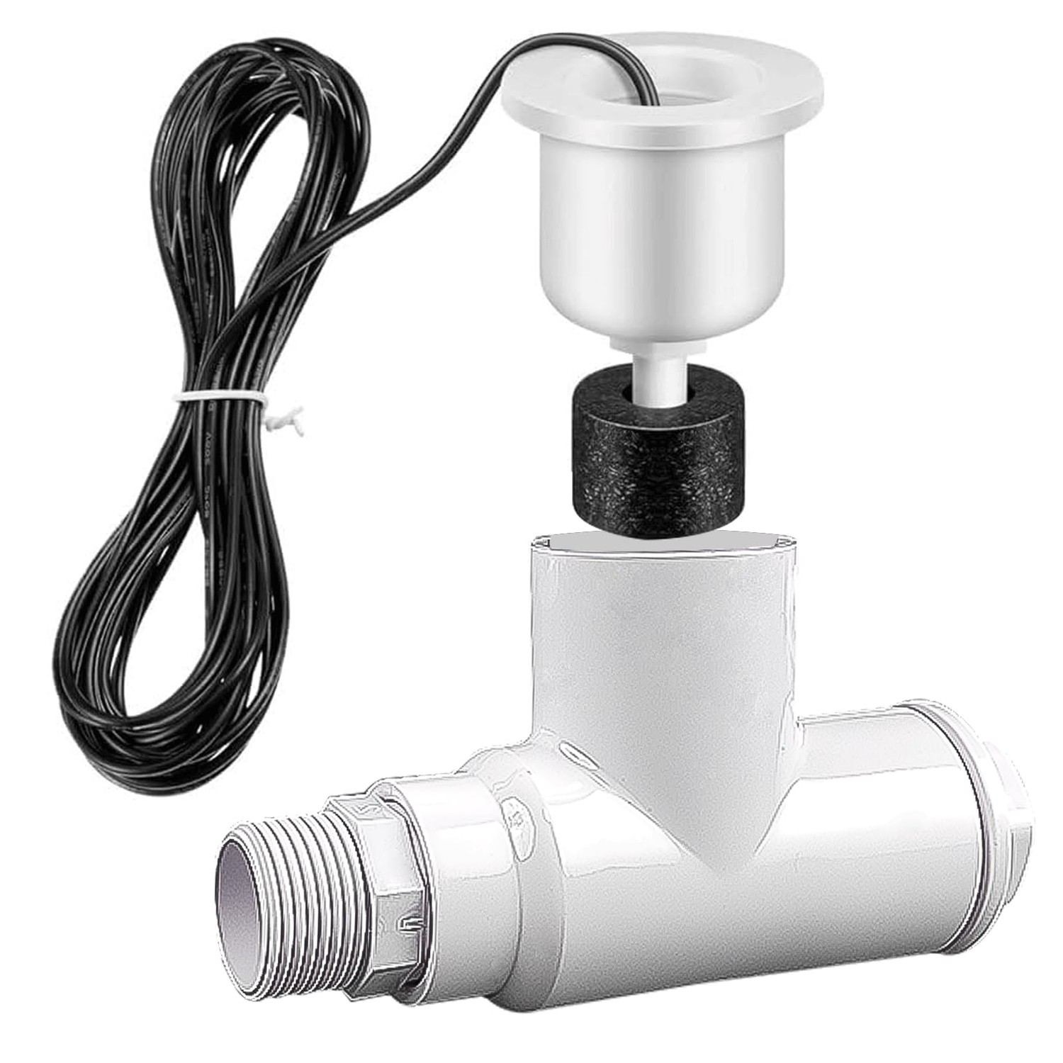 1 Piece Float Switch HVAC, SS1 Safe T Switch, with Adapter and ...