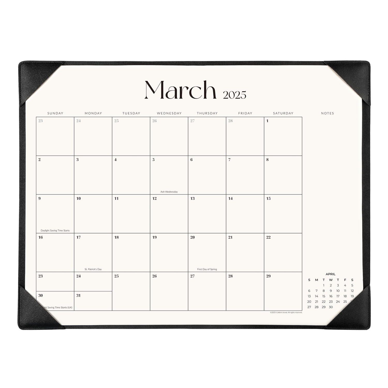 Simplified Desk Calendar 2025 with Desktop Mat, Cabbrix Large Desk Pad ...