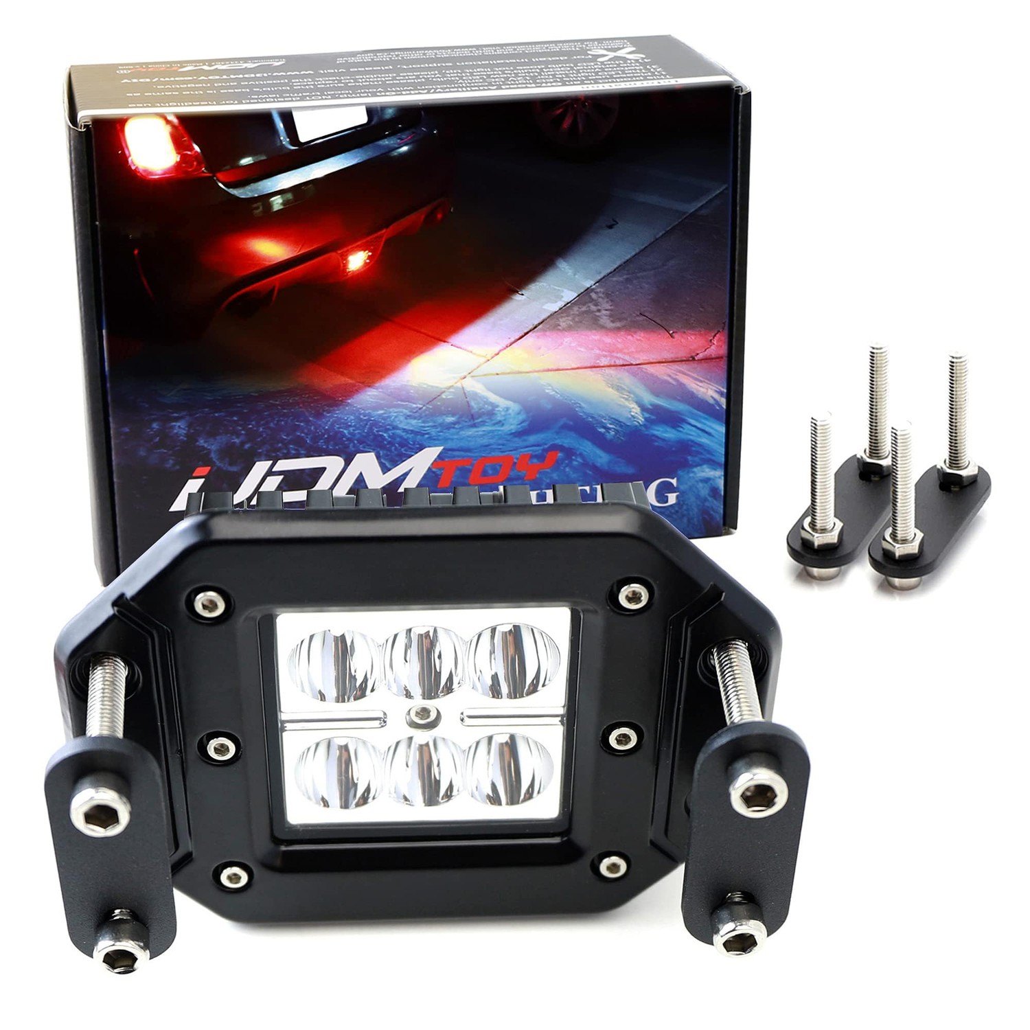 iJDMTOY Super Bright Red 24W High Power LED Rear Bumper Center Brake ...