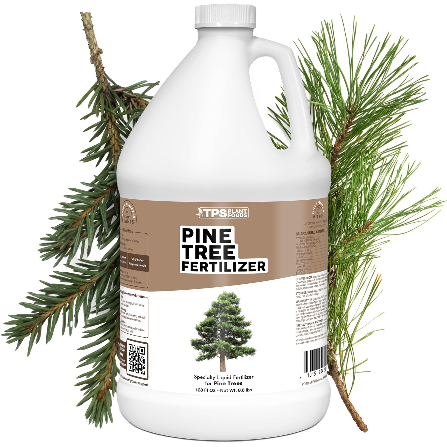 Pine Tree Fertilizer, Complete Liquid Pine Tree Plant Food, 1 Gallon ...