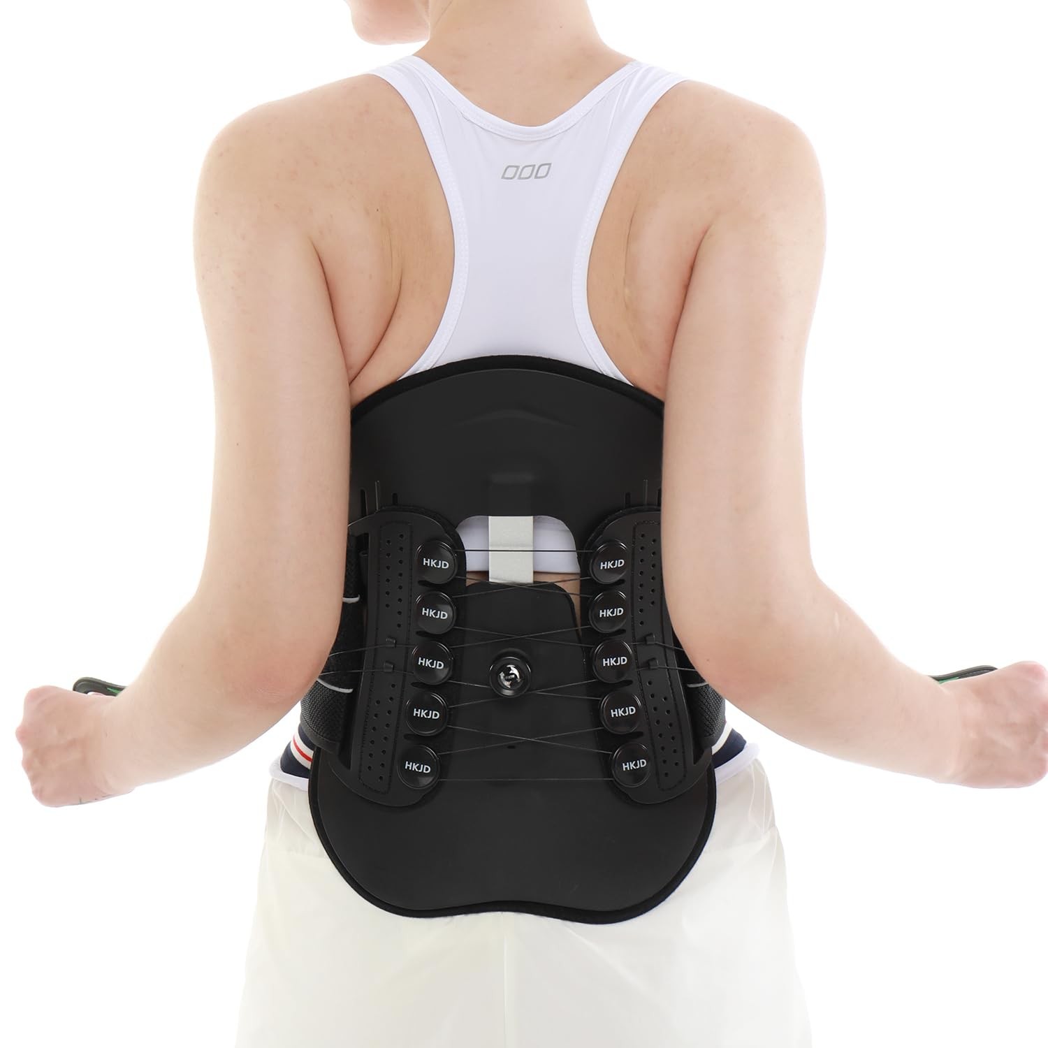 HKJD LSO Soporte de espalda de descompresión lumbar, sistema de polea ...