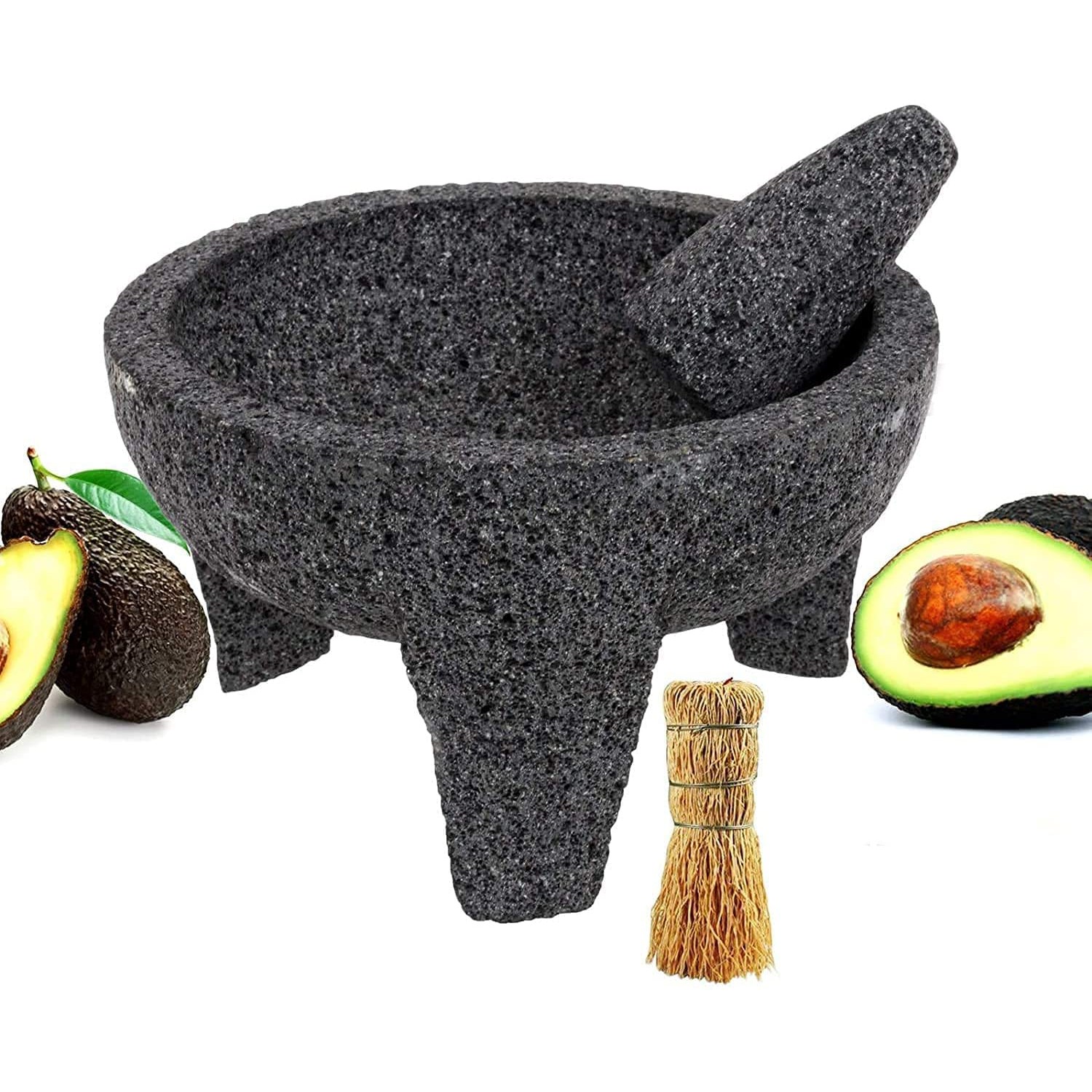 ematik Molcajete 9” Mortar & Pestle Salsera Salsa Guacamole Tejolote ...