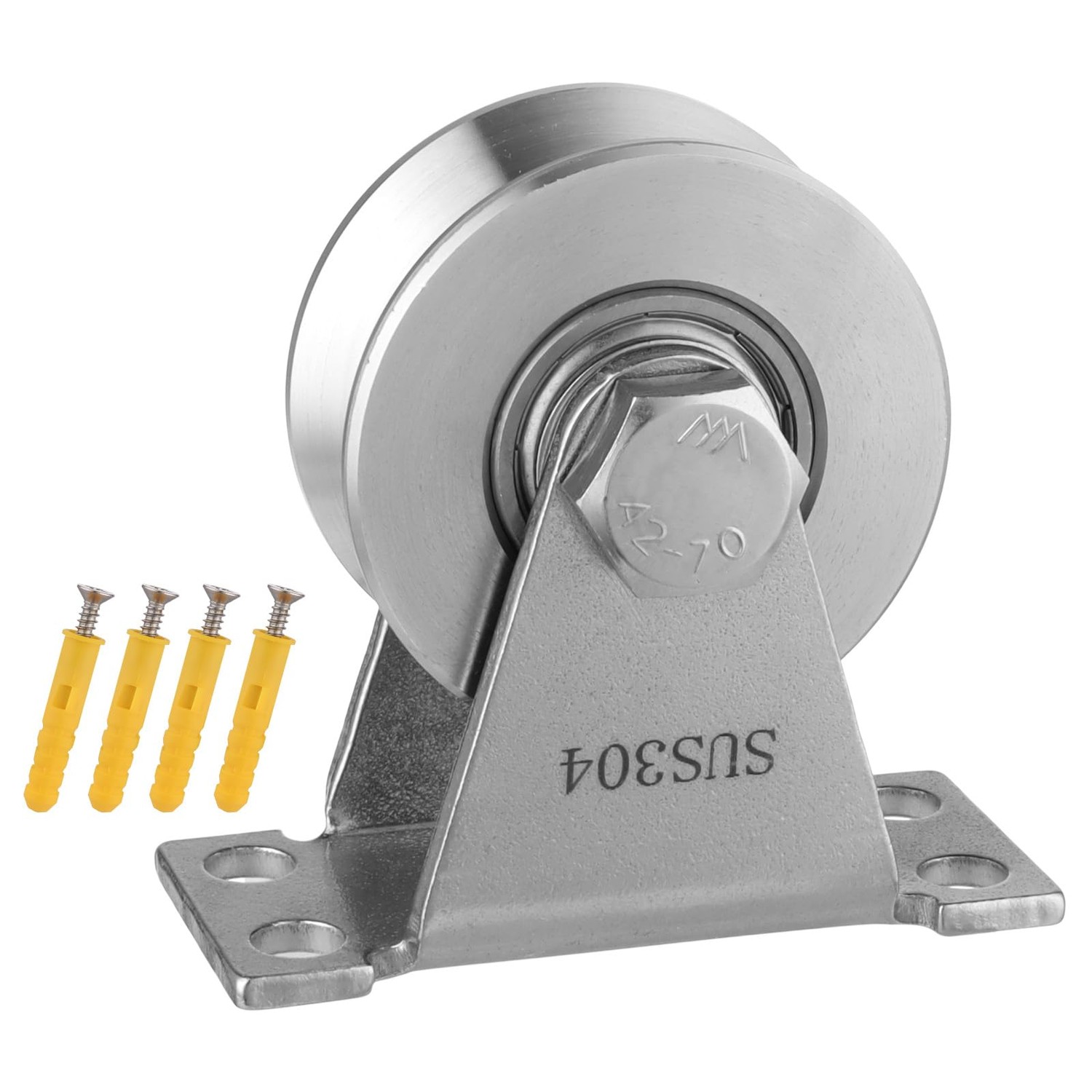 WENHUALI Cable Pulley Wheel Stainless Steel, V Groove Wheel Pulley ...