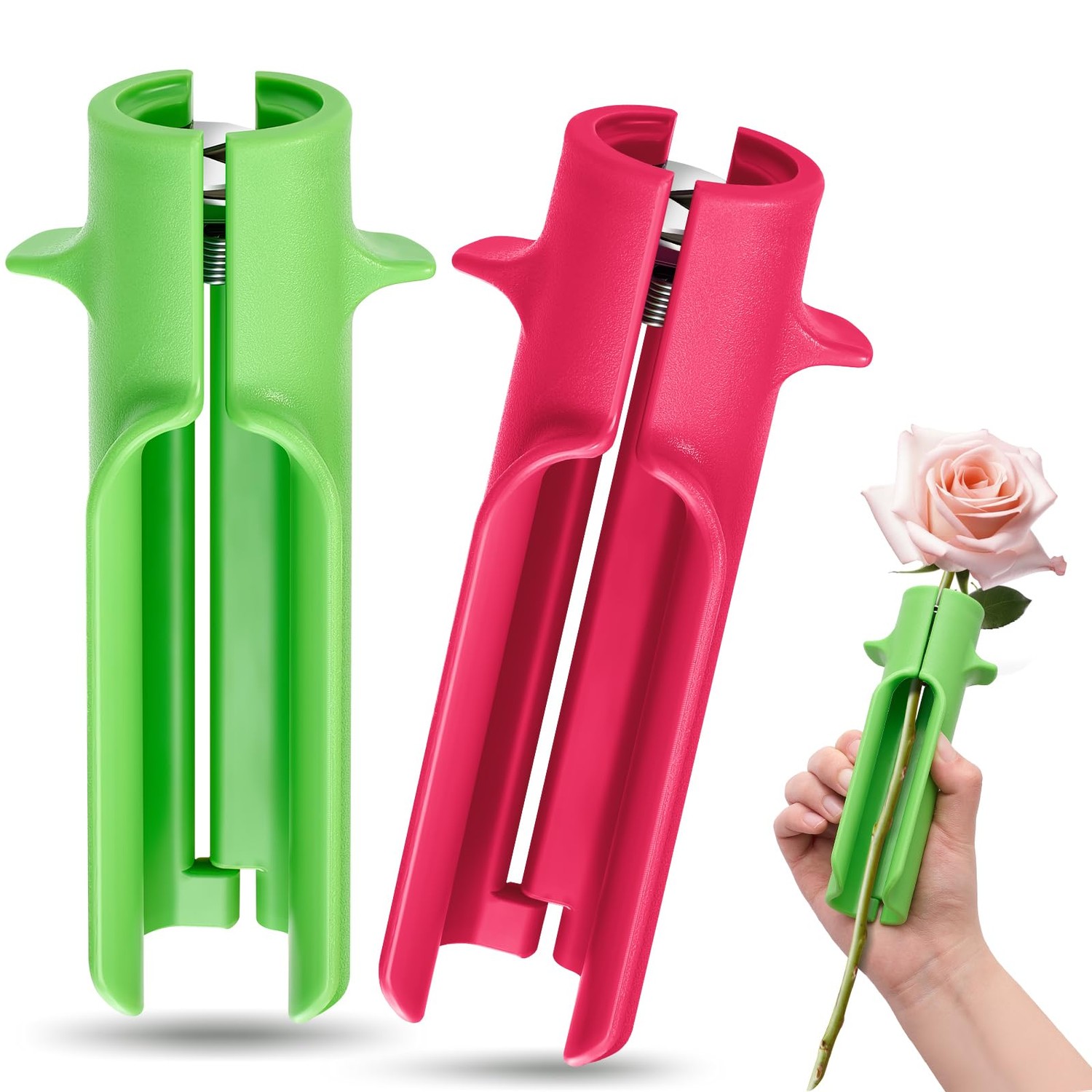 Lasnten 2 Pcs Rose Thorn Stripper Tool Thorn Remover for Roses Leaf ...