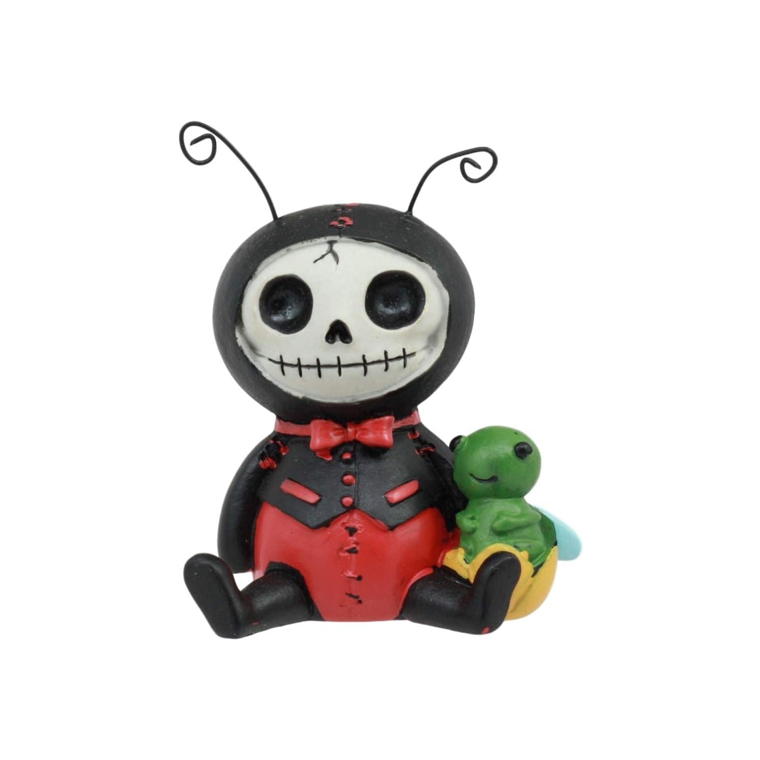 Ebros Furry Bones Dots The Ladybug in Black Tuxedo with Red Polkadots ...