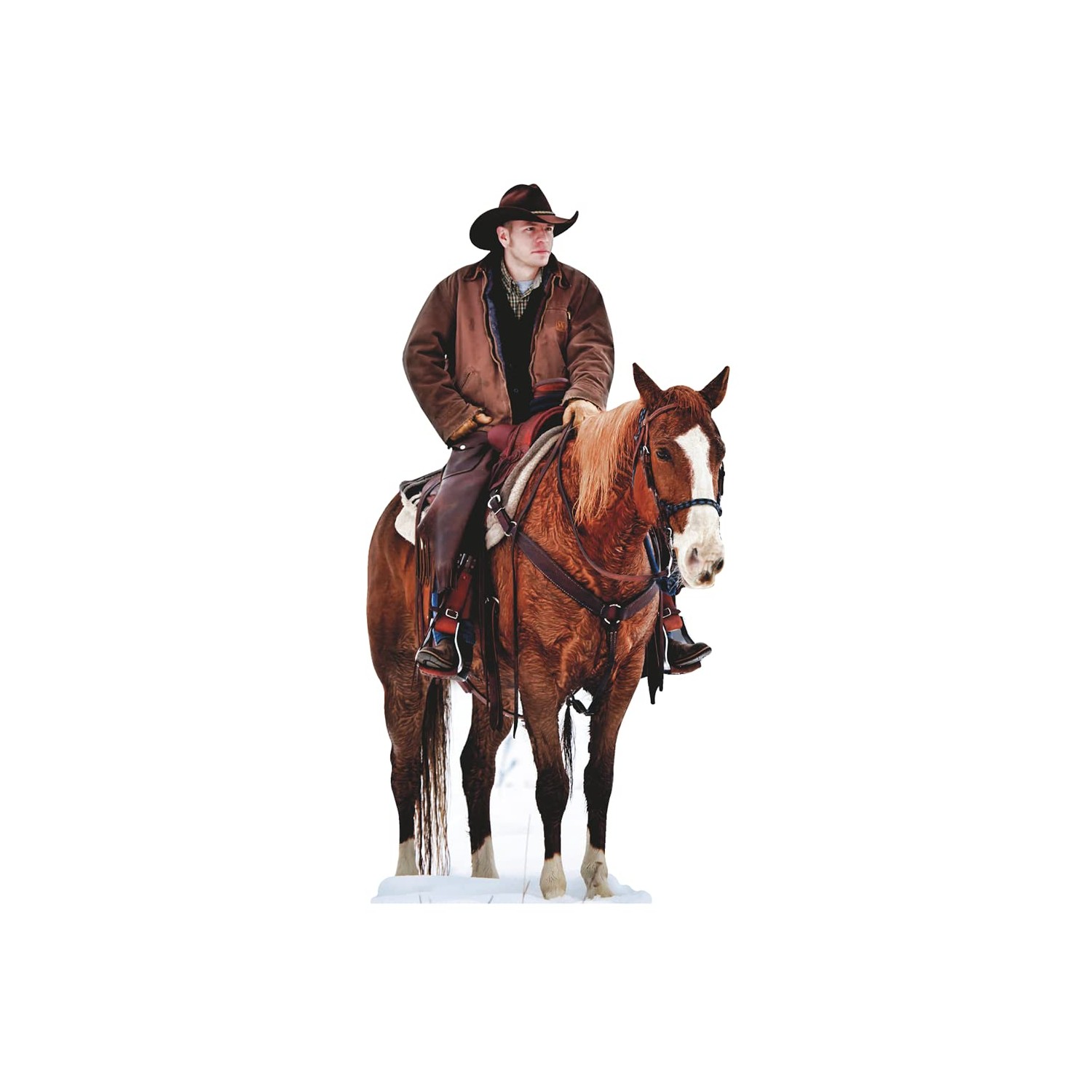 SP12472 Cowboy on Horse Western Yellowstone 1883 Cardboard Cutout ...