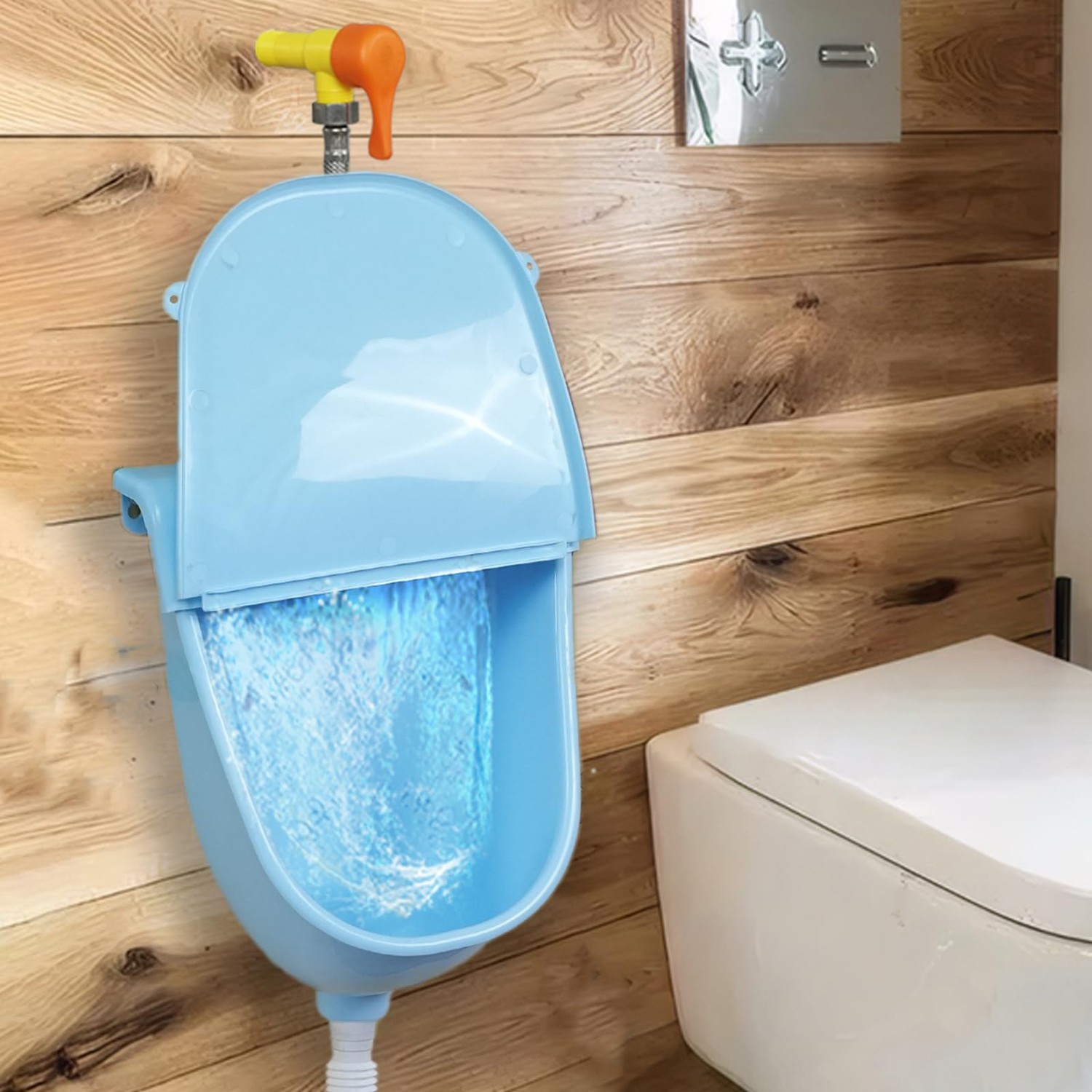 Wall Mounted Commercial Urinal With Hinged Cover Bathroom Washout ...