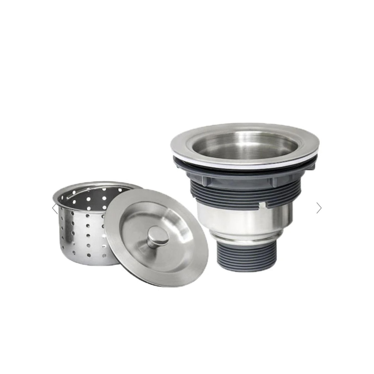 Kingsman 3-1/2 Inch Sink Drain Strainer Assembly Kit, Removable ...