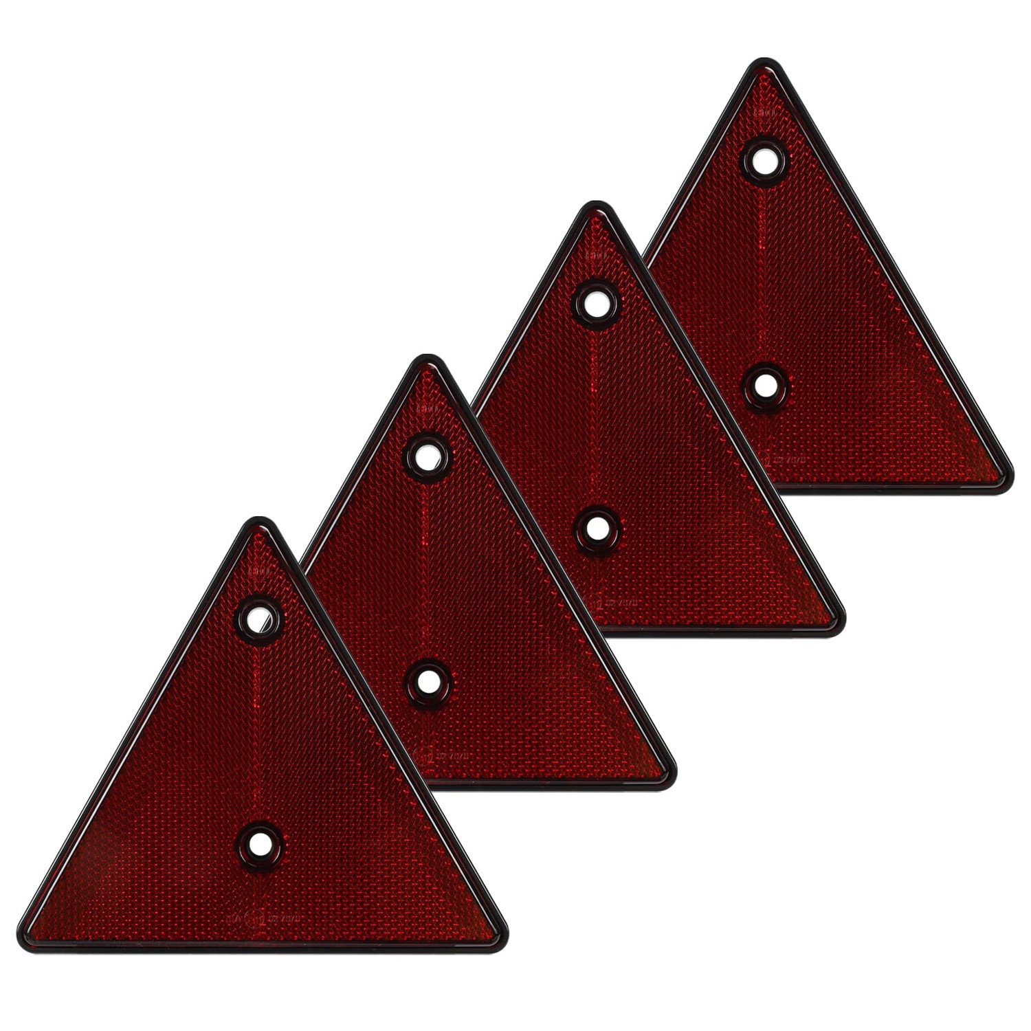 Yuanjoy 4 pack vehicle trailer red triangle reflectors, warning ...