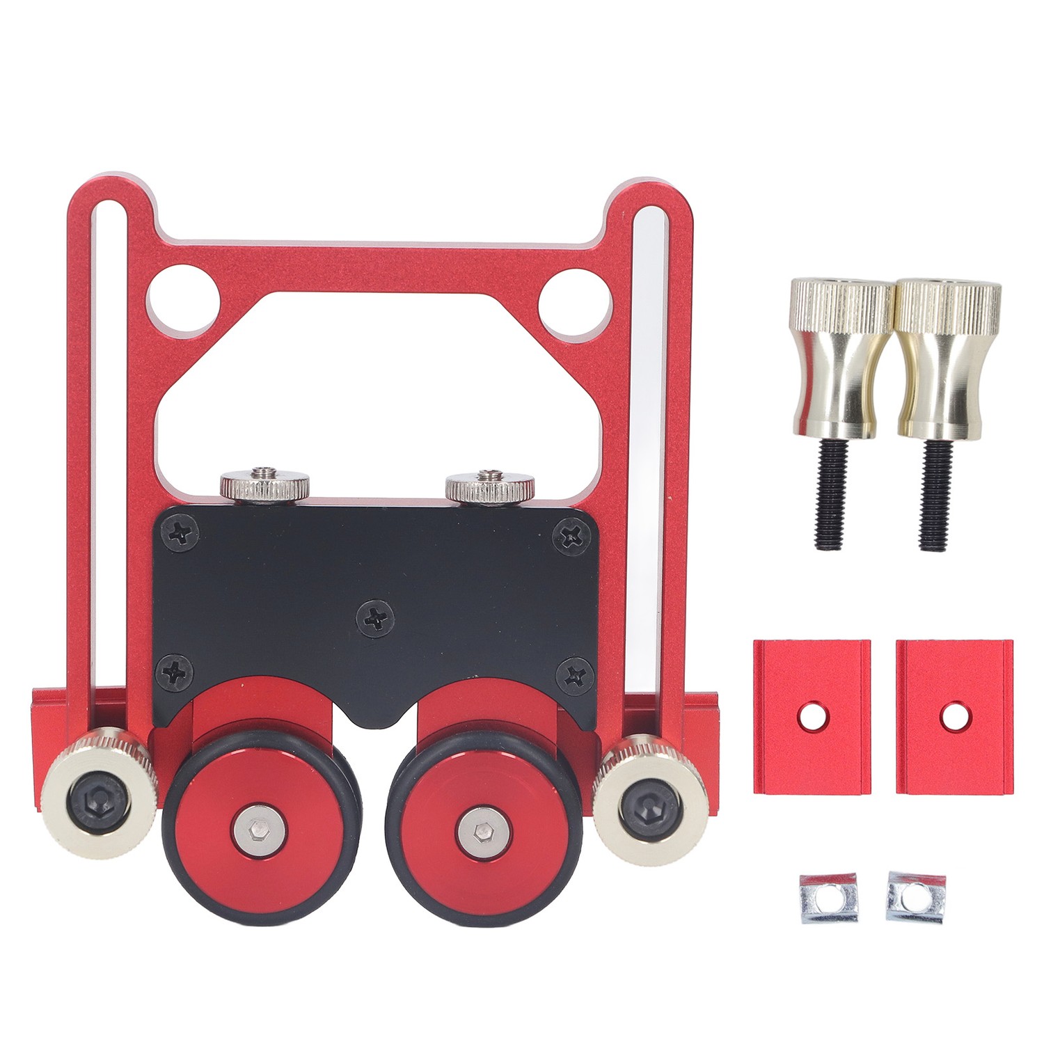Table Saw Stock Roller Woodworking Double Wheel Sliding Feeding Guide ...