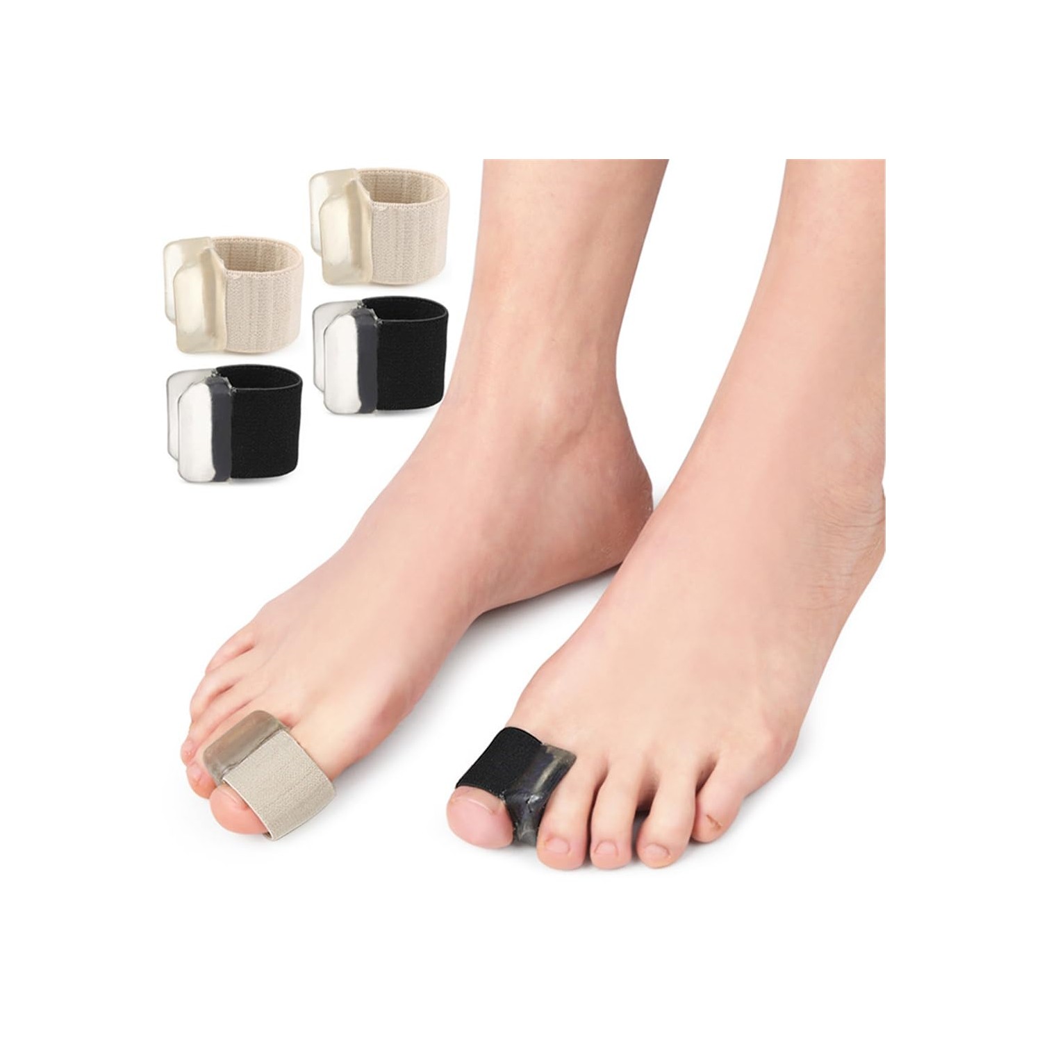 Bunion Corrector Big Toe Brace Sleeves, 2 Pairs Soft Breathable Hallux ...