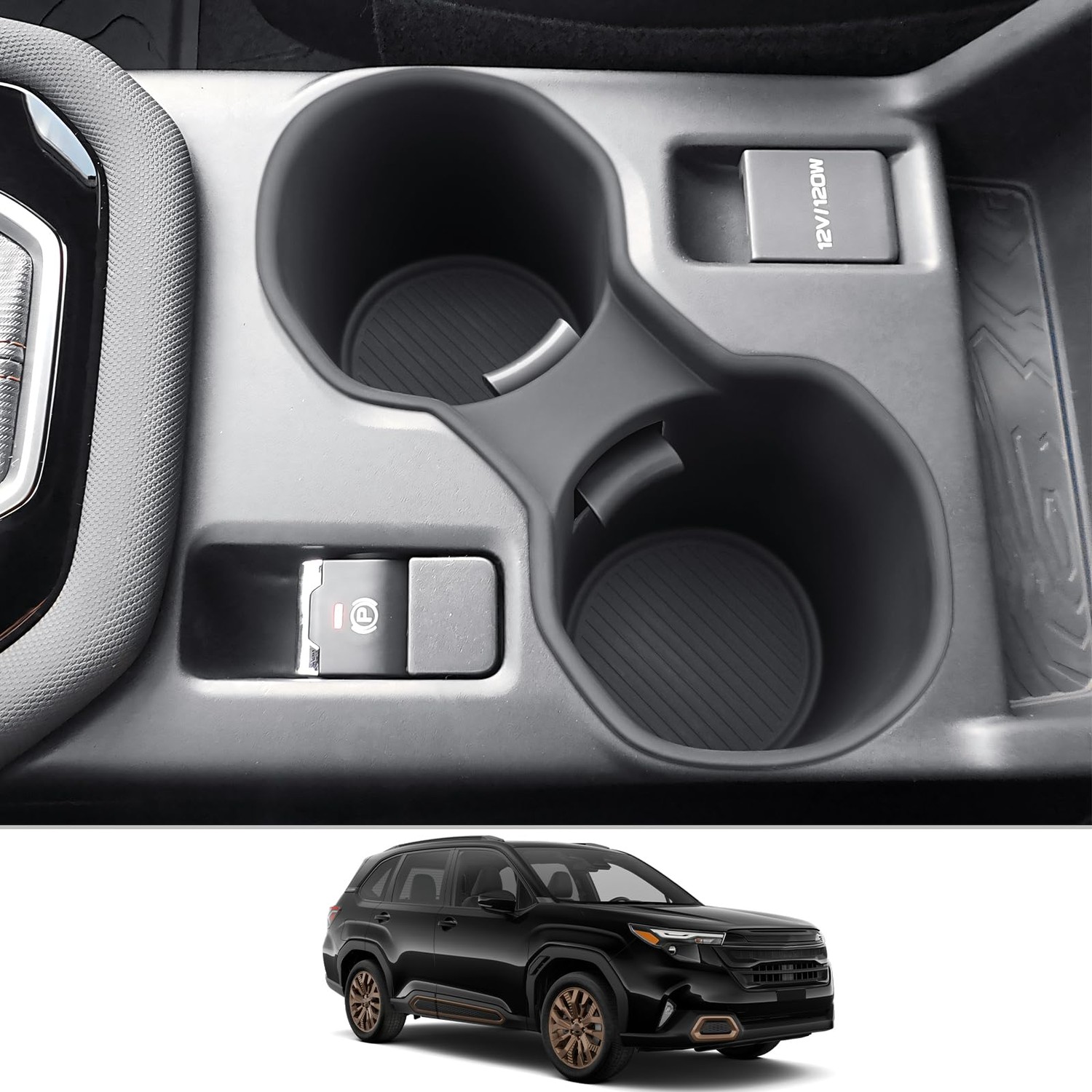 CDEFG for 2025 Subaru Forester Center Console Organizer Cup Holder ...