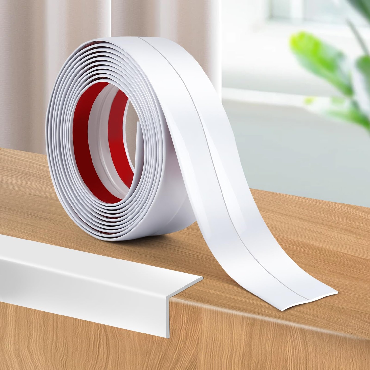 Wall Corner Protector Moulding Trim (White, 1.6 in x 10 Ft) ﻿ - ibspot.com