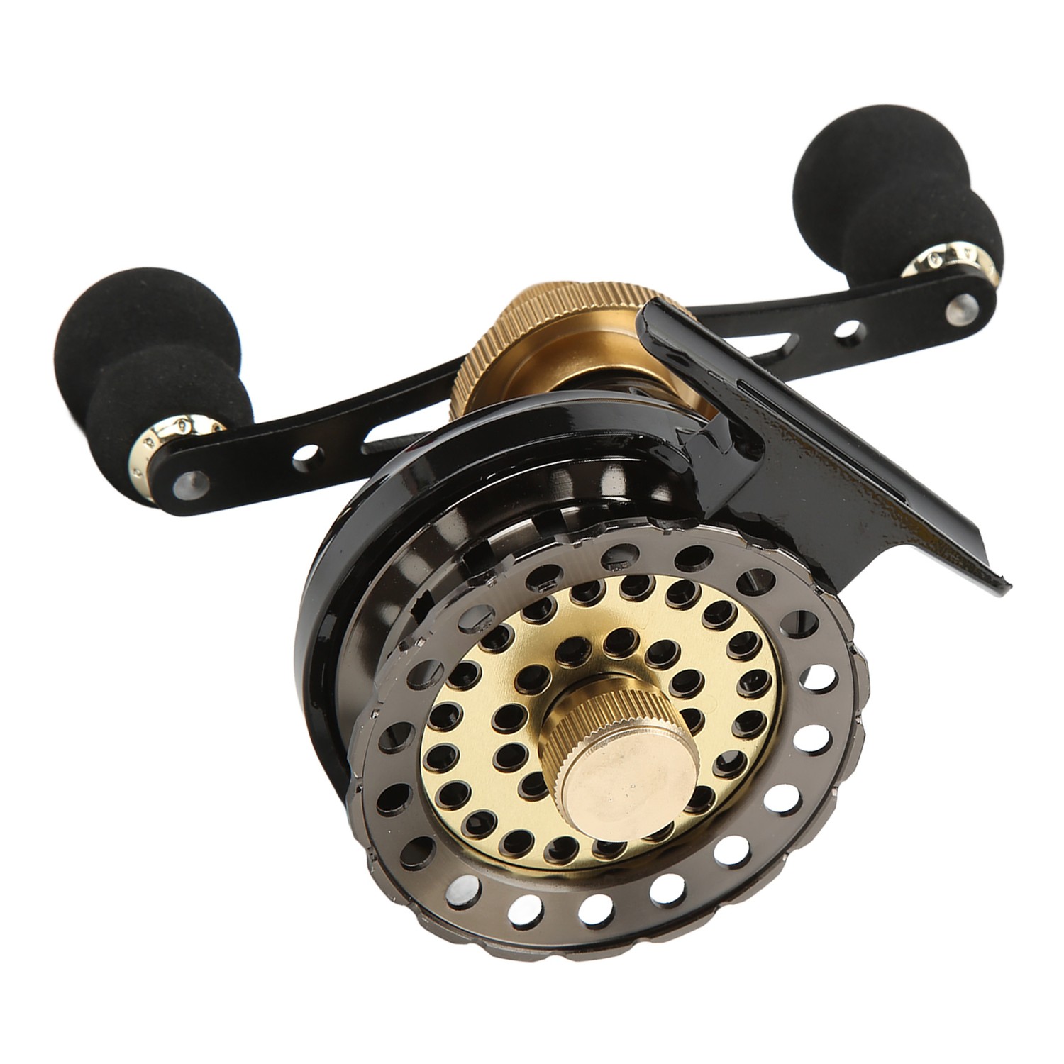 2.6:1 Right Hand Fishing Reel CNC Double Color Wire Cup Full Metal Raft ...