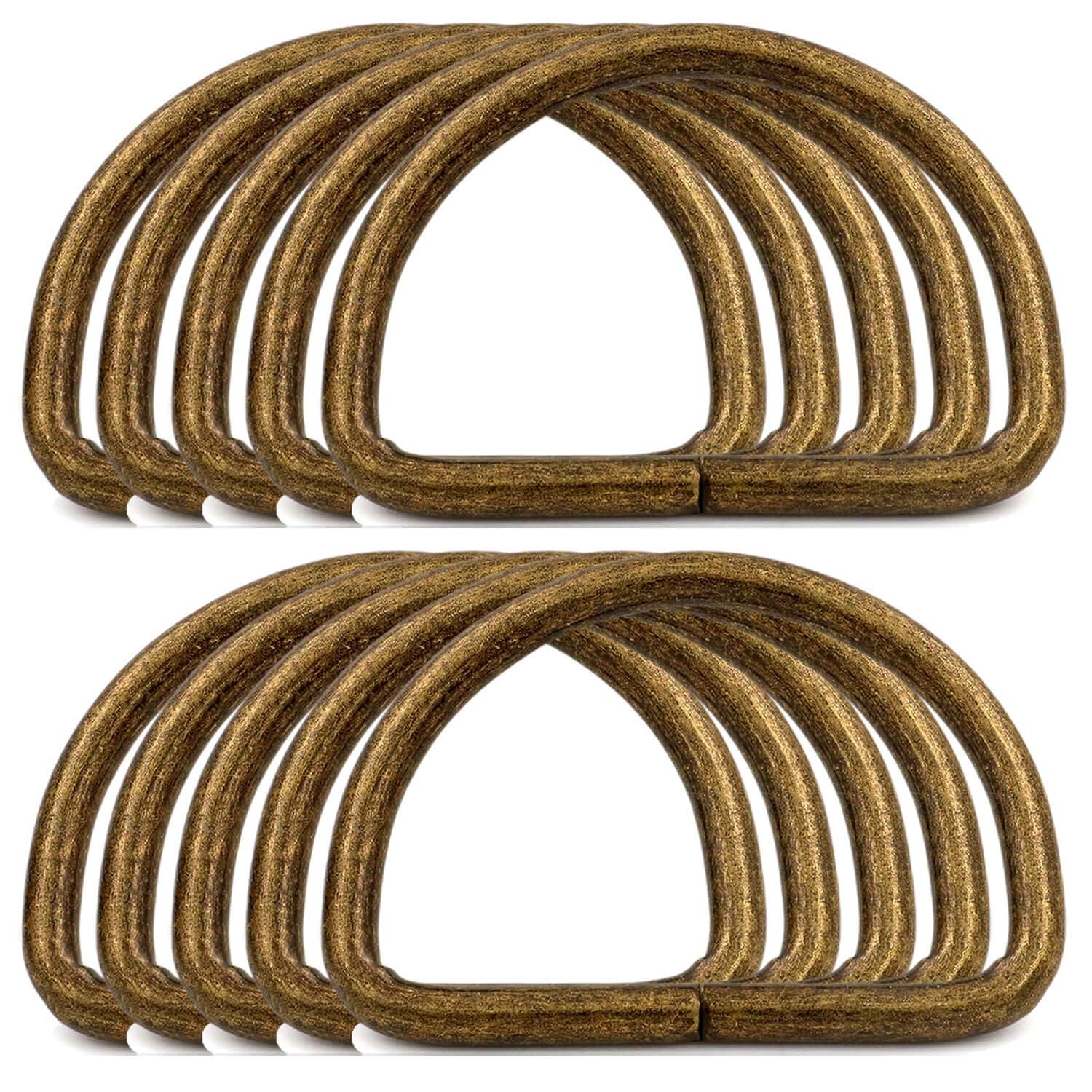 BIKICOCO Metal D-Rings Buckle, 2 inch Non-Welded for Webbing Sewing DIY ...