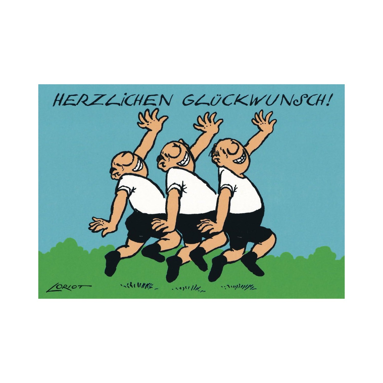 Inkognito Postcards, occasion: "Congratulations", motif: "Herzlichen ...