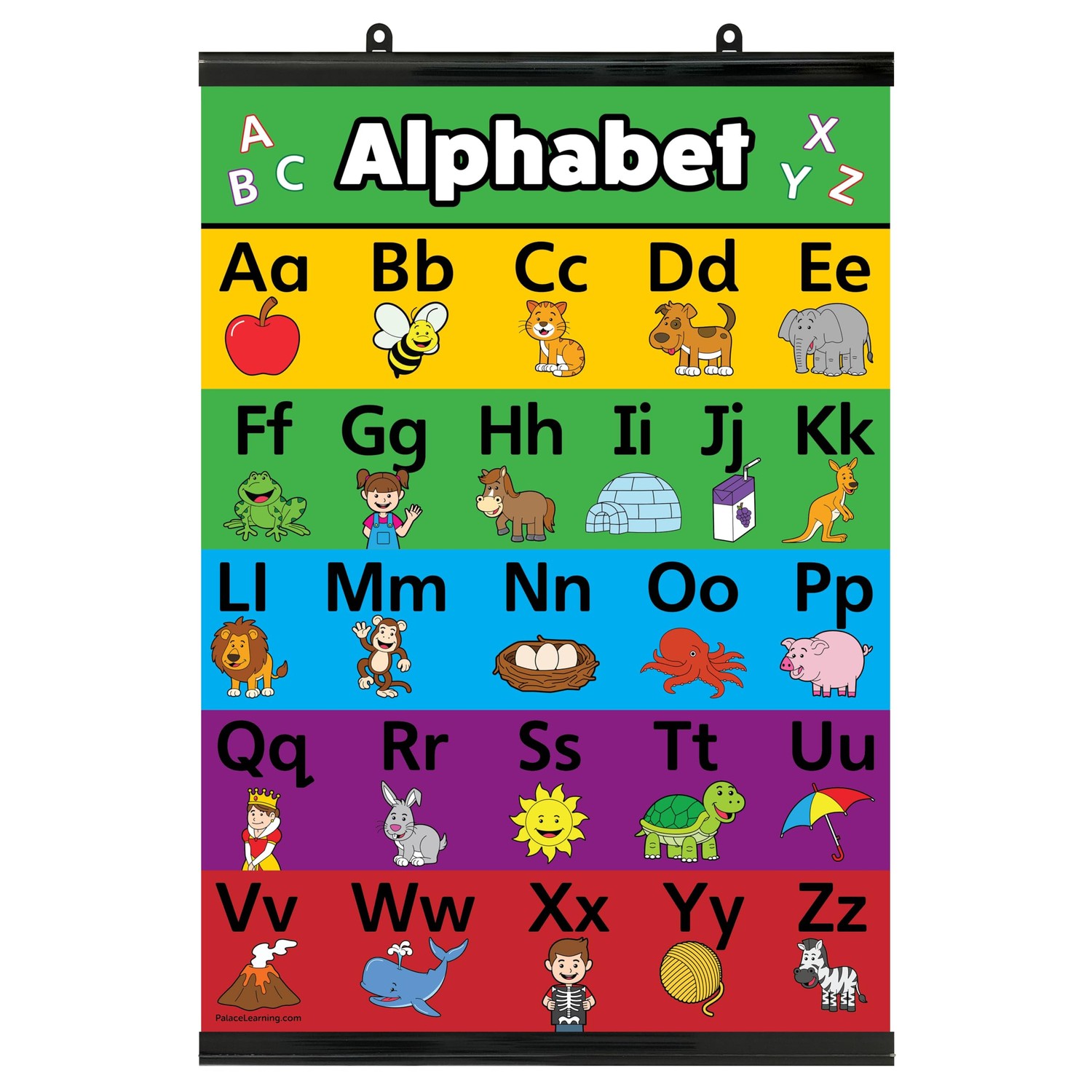 Palace Curriculum ABC Alphabet Poster Chart - LAMINATED WITH PLASTIC ...