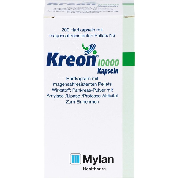 Kreon 10000 Kapseln bei Verdauungsstörungen, 200 pcs. Capsules - ibspot.com
