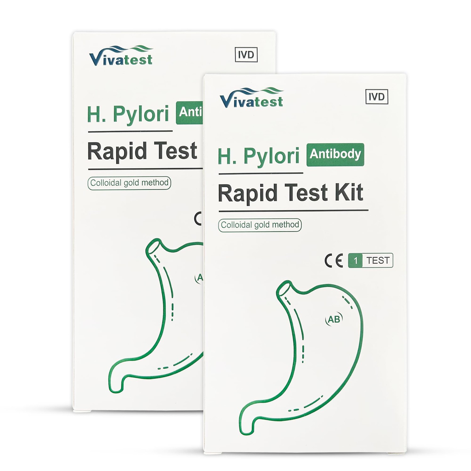 Stomach Ulcer Test Kit – H-Pylori Test Kit 2-Pack – Viva Test Complete ...