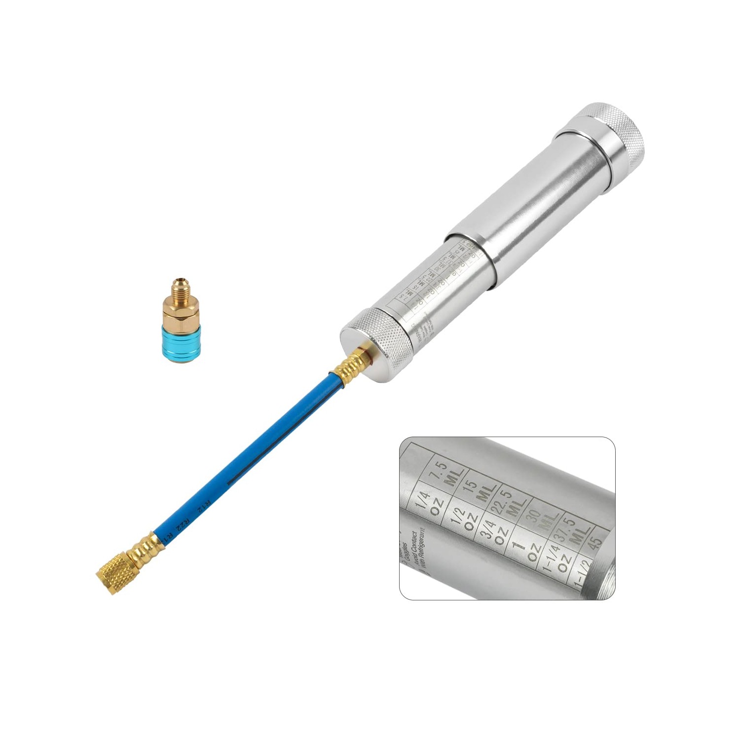 AC Oil and Dye Injector Screw-in Type AC Oil Injector Tool 2Oz AC Dye ...