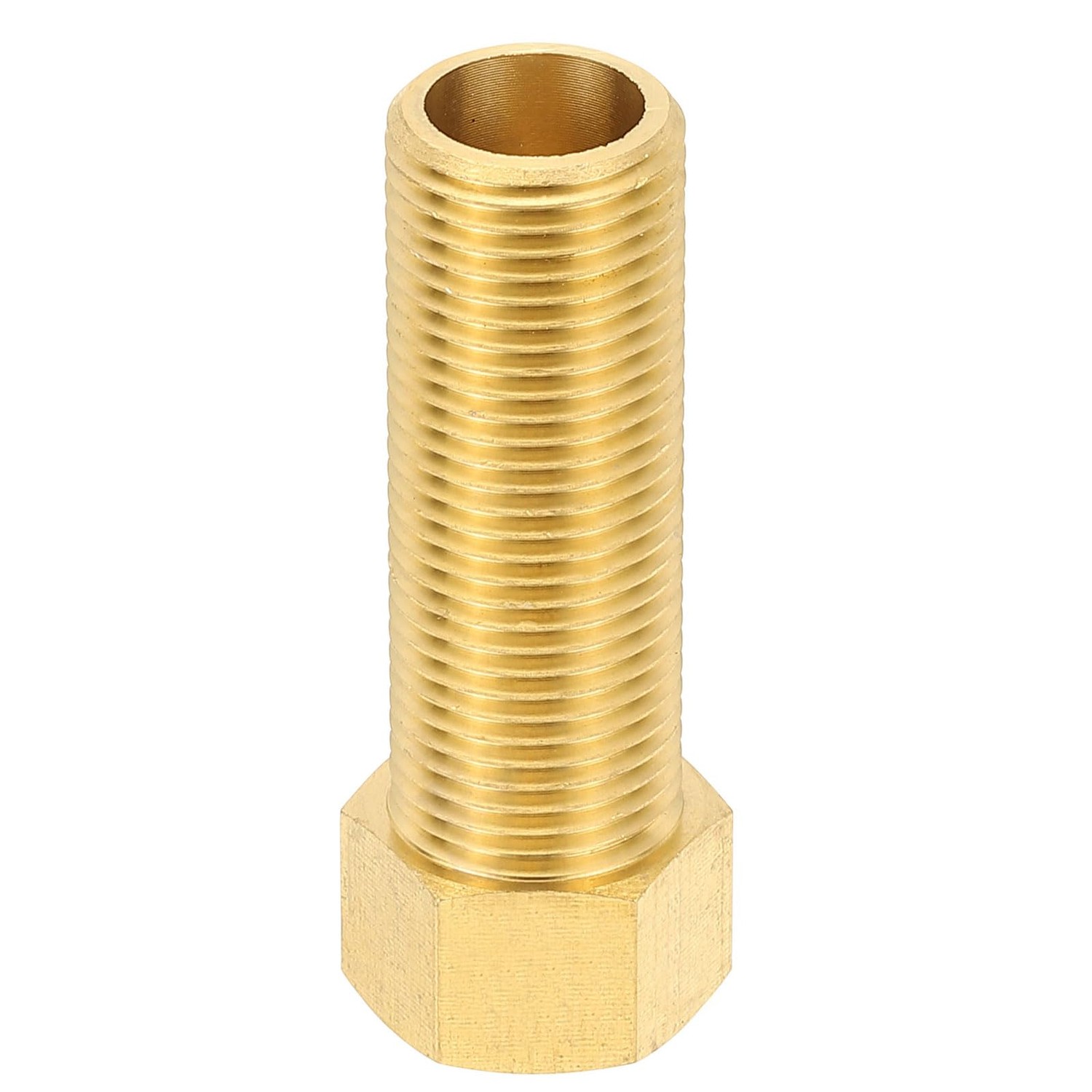 PATIKIL 1/2" Male to 1/2" Female Brass Pipe Extension Fitting Adapter ...