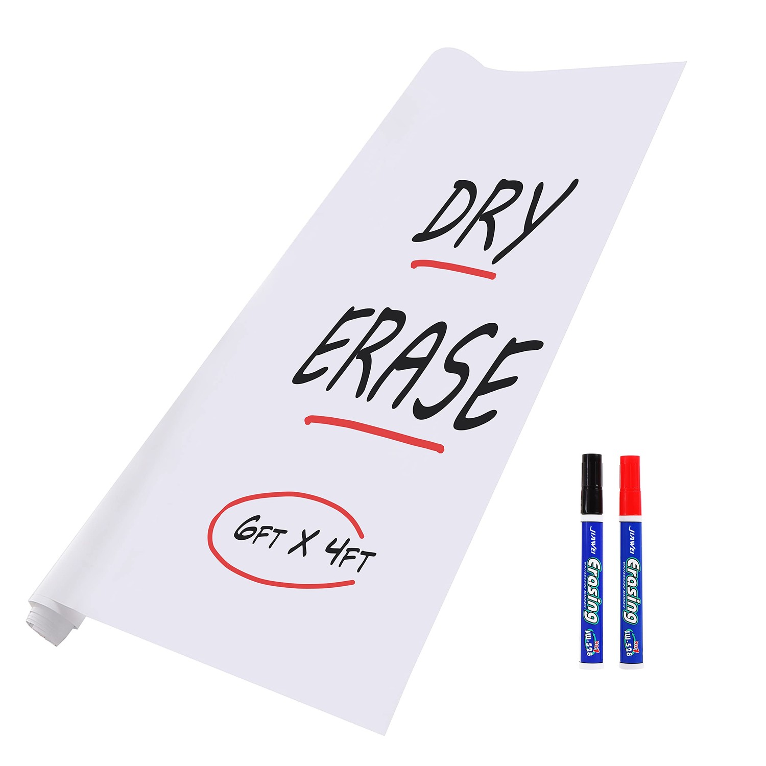 Dry Erase Whiteboard Sticker, Contact Paper, White Board Wallpaper Roll ...