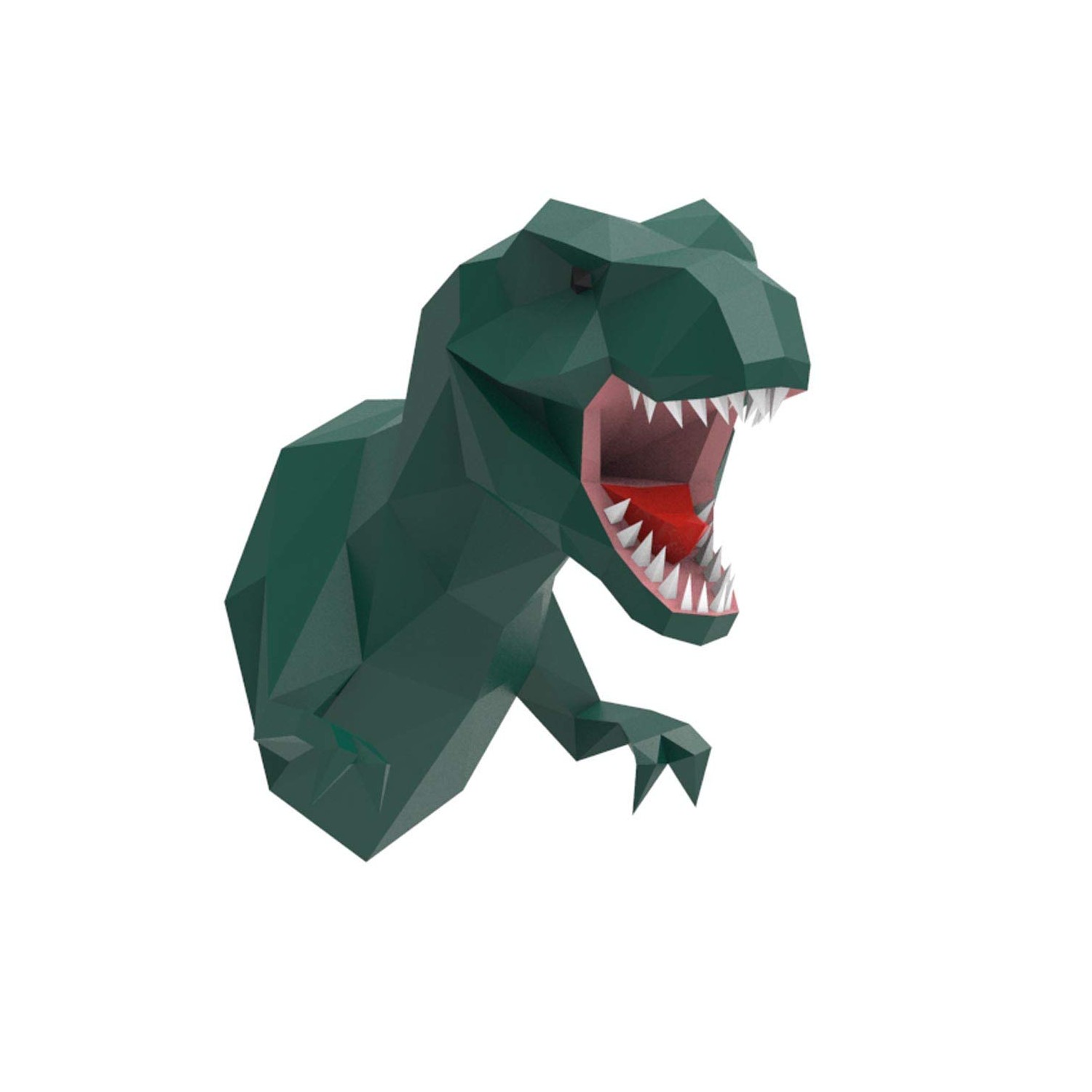 ENDARK Papertrophy Wall Dinosaur Head - T-Rex Head 3D Papercraft DIY ...