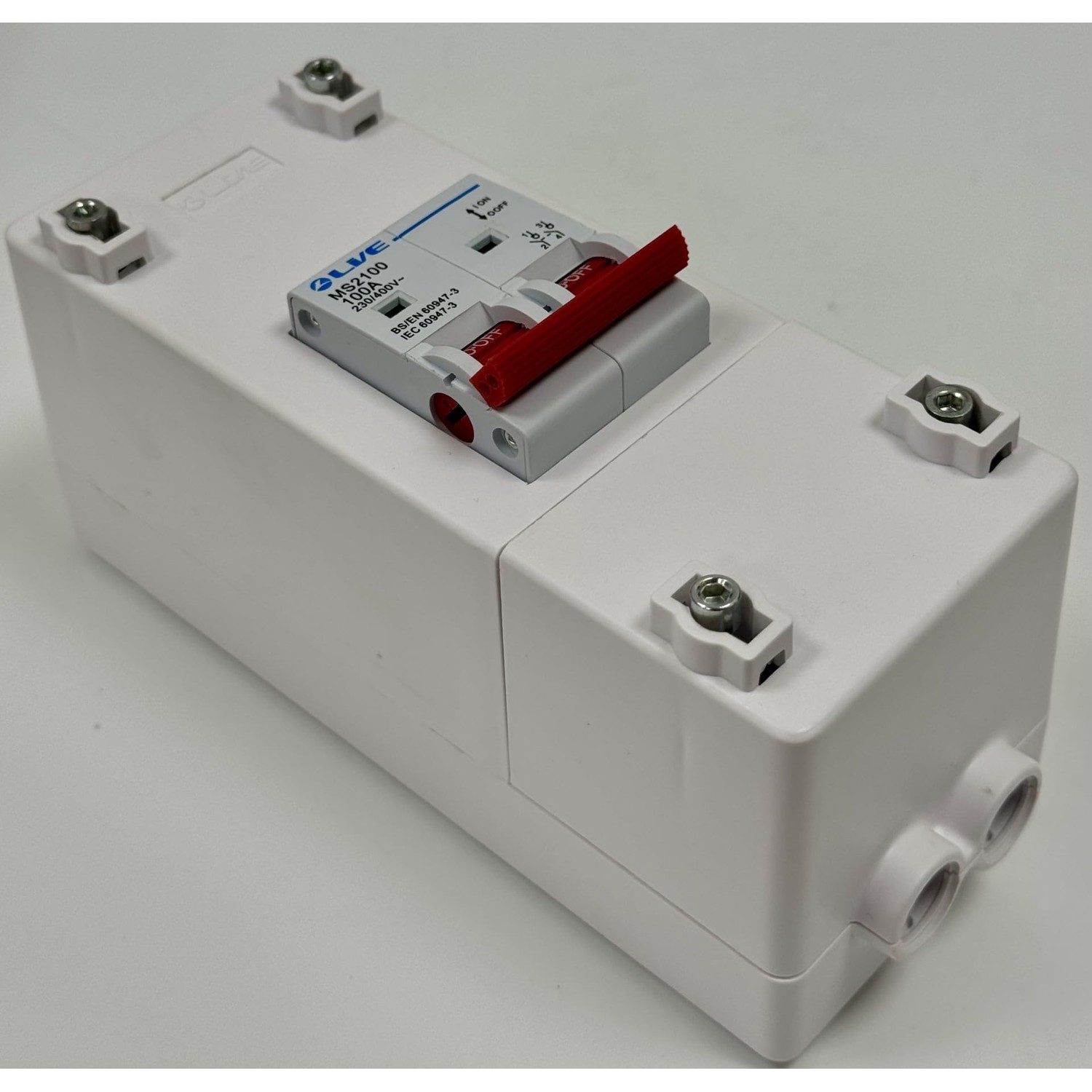 100 Amp Slimline Double Pole Meter Supply Tail Isolator, Meter Box ...