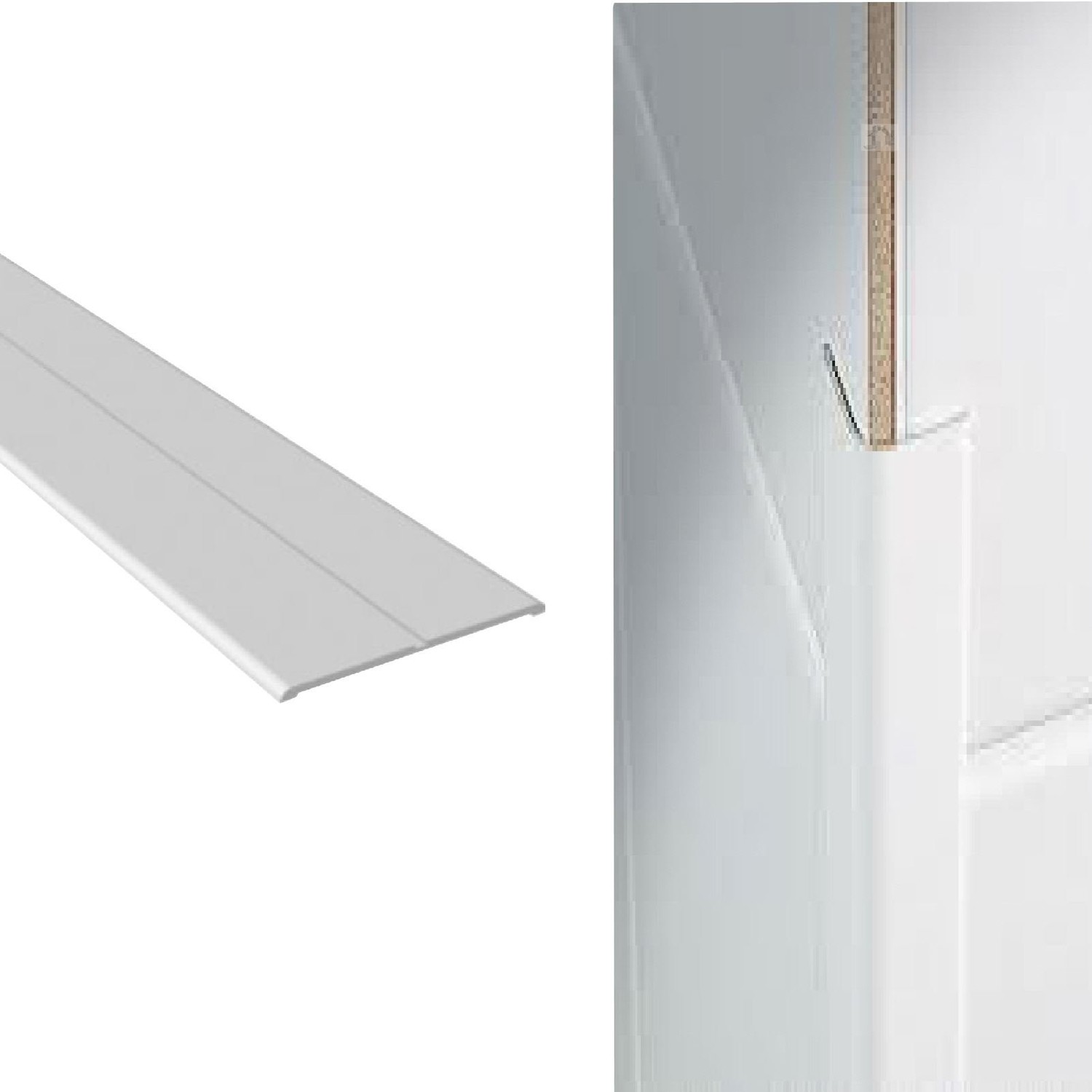 SmartHome White Plastic Flexi Angle Trim 35mm x 35mm x 5m Durable ...
