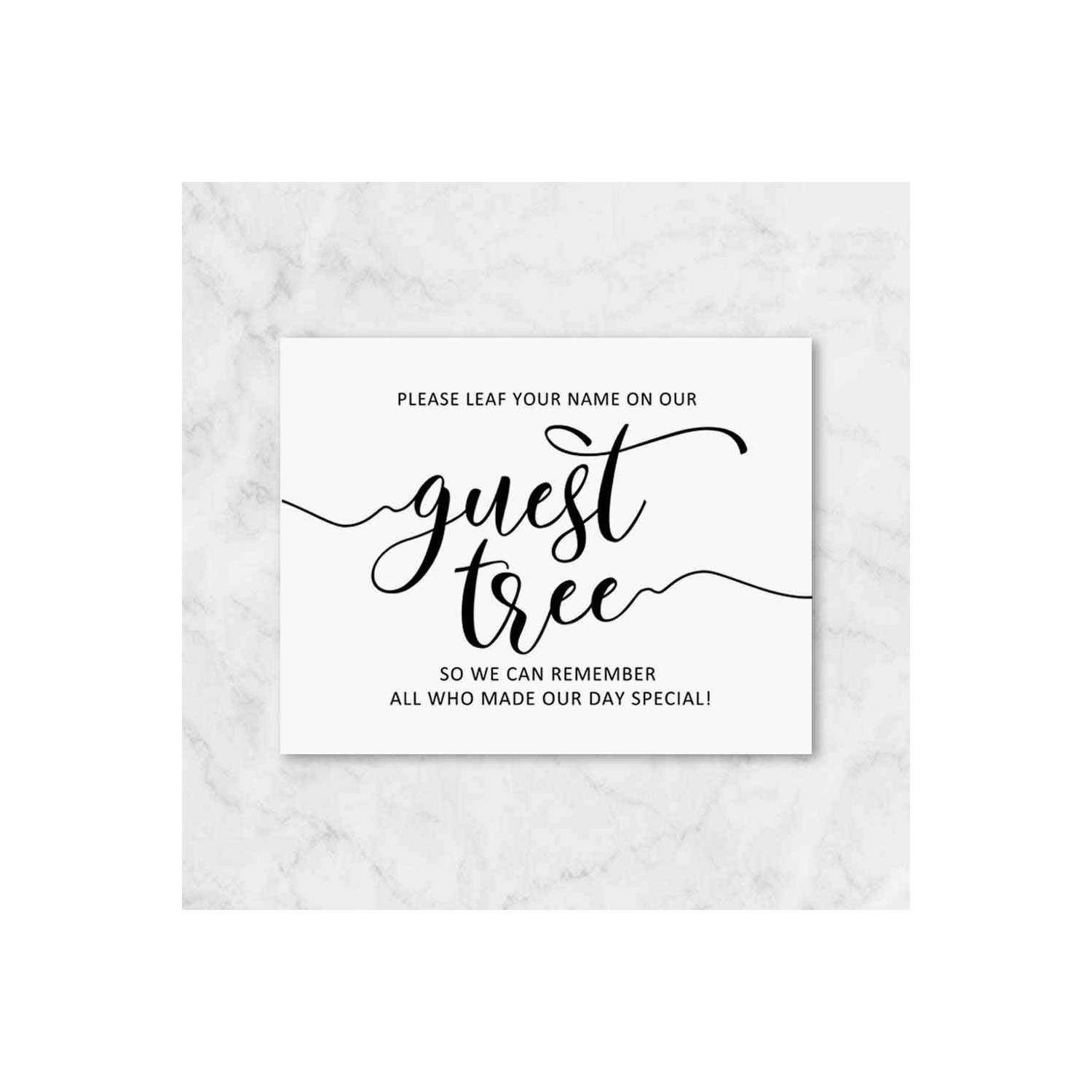 Please Leaf Your Name Sign Guest Tree Sign Guest Book Sign Guest Book ...