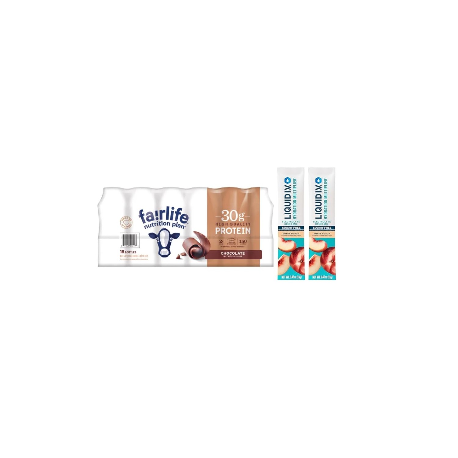 Fairlife Nutrition Plan, 30g Protein Shake, Chocolate, 11.5 fl oz, 18 ...