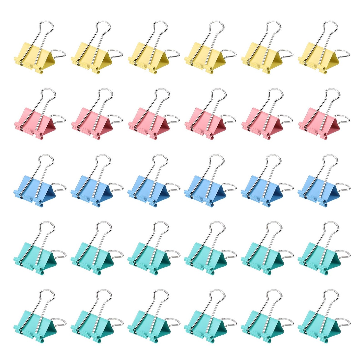 M&G Binder Clips 25mm/1 Inch, 2 Set Small Binder Paper Clip Bag Clips ...